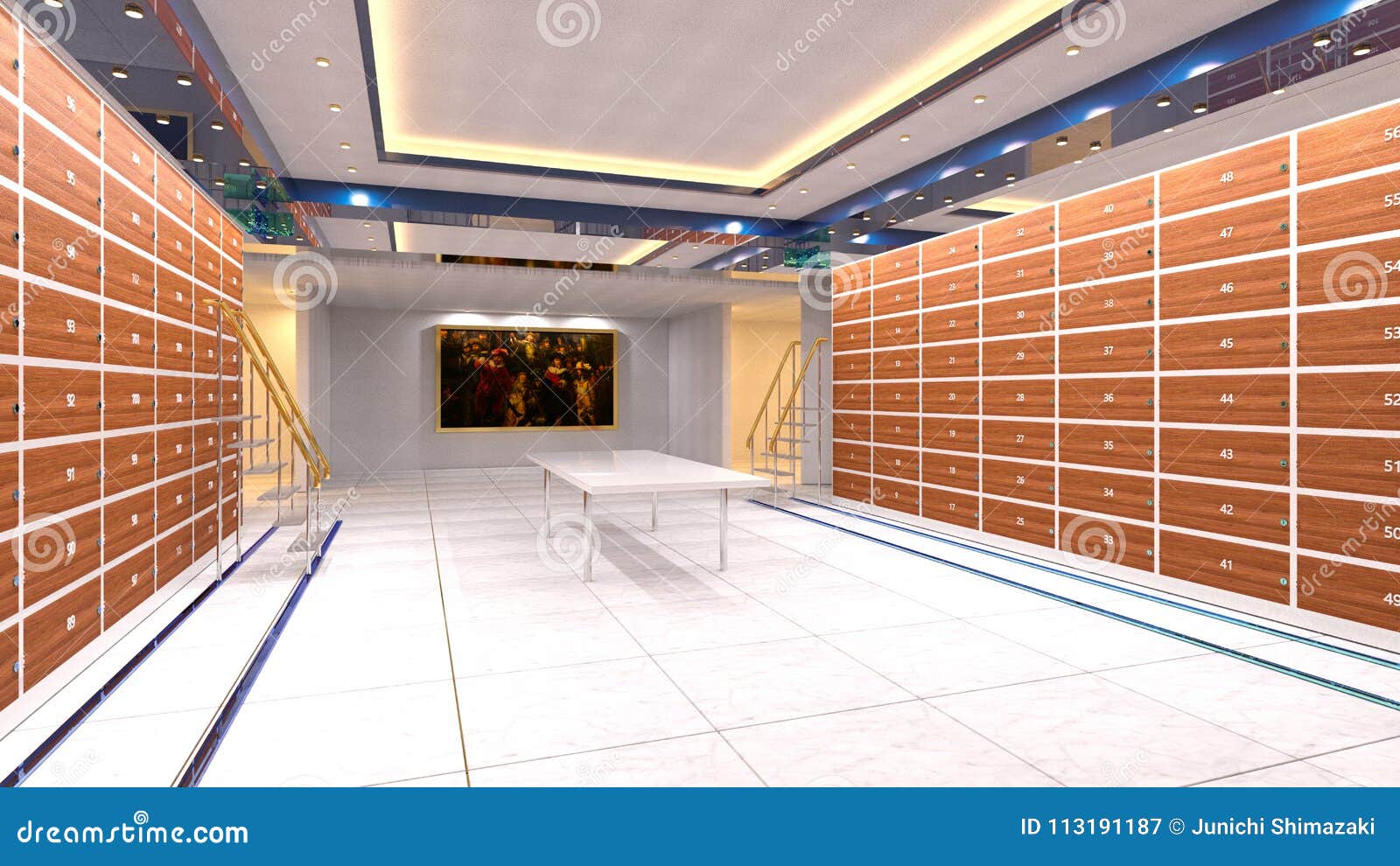Vault room stock image. Image of rendering, valuables - 113191187