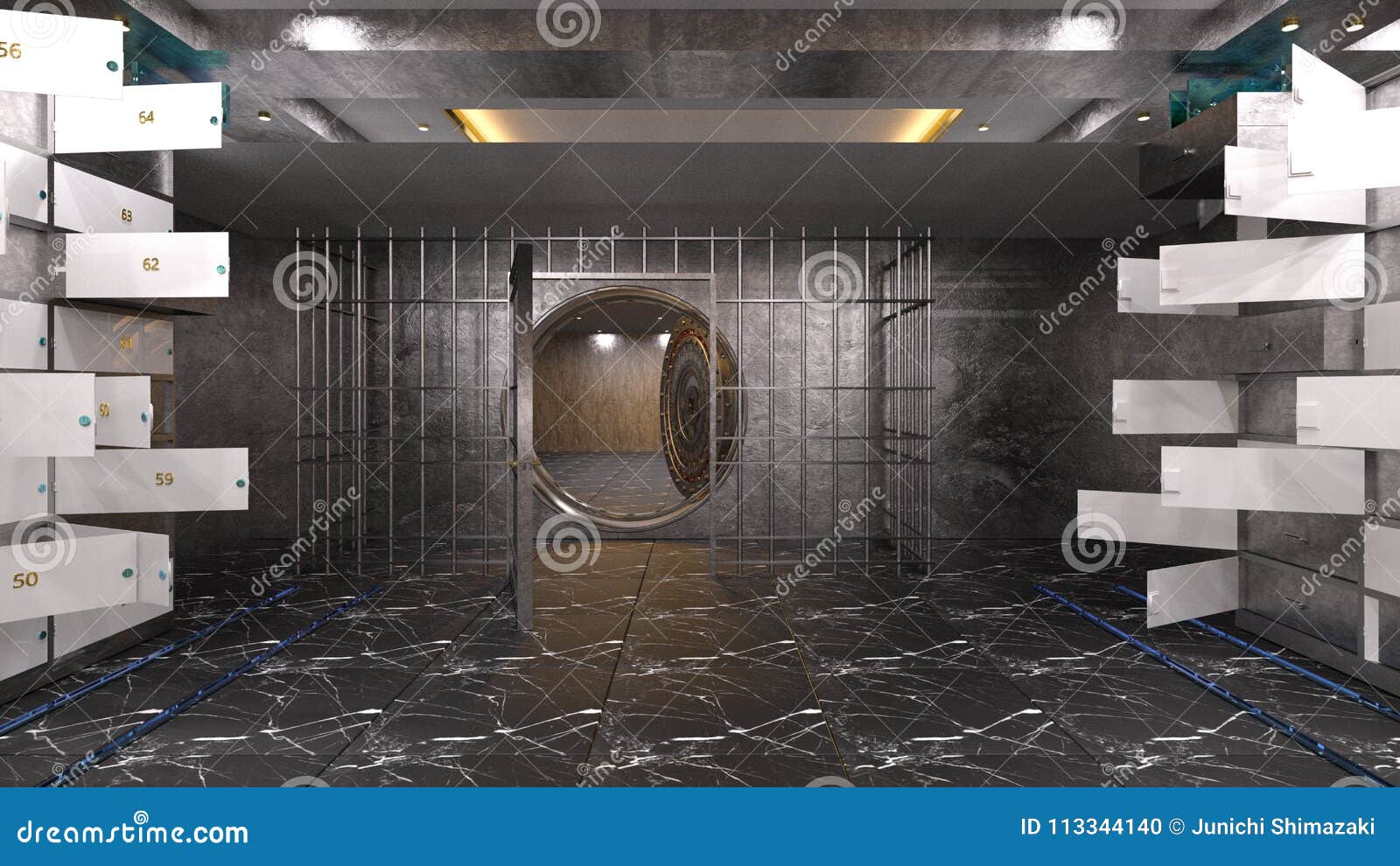 Vault room stock photo. Image of locksmith, gilt, strict - 113344140