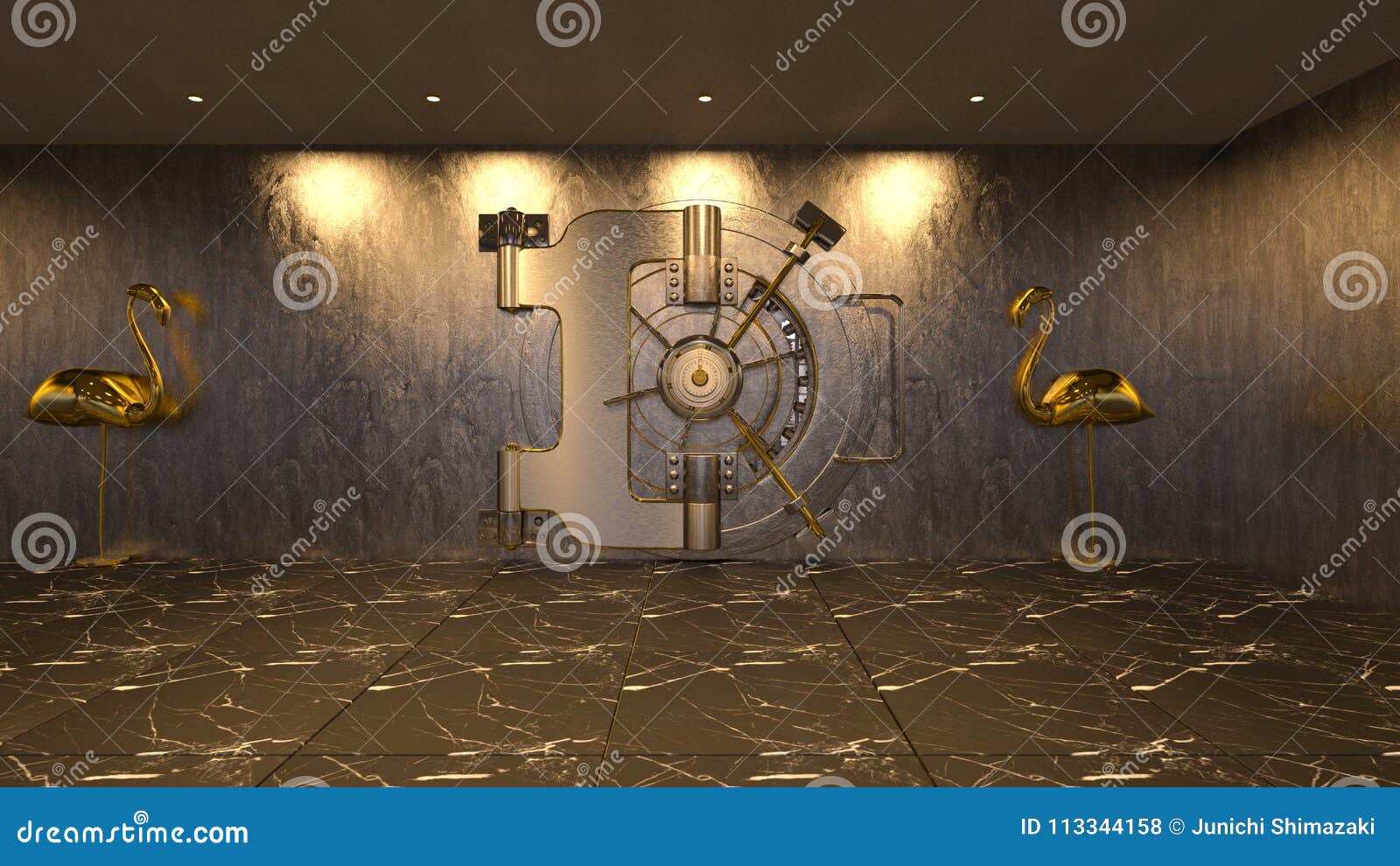 Vault room stock photo. Image of money, valuables, gilt - 113344158