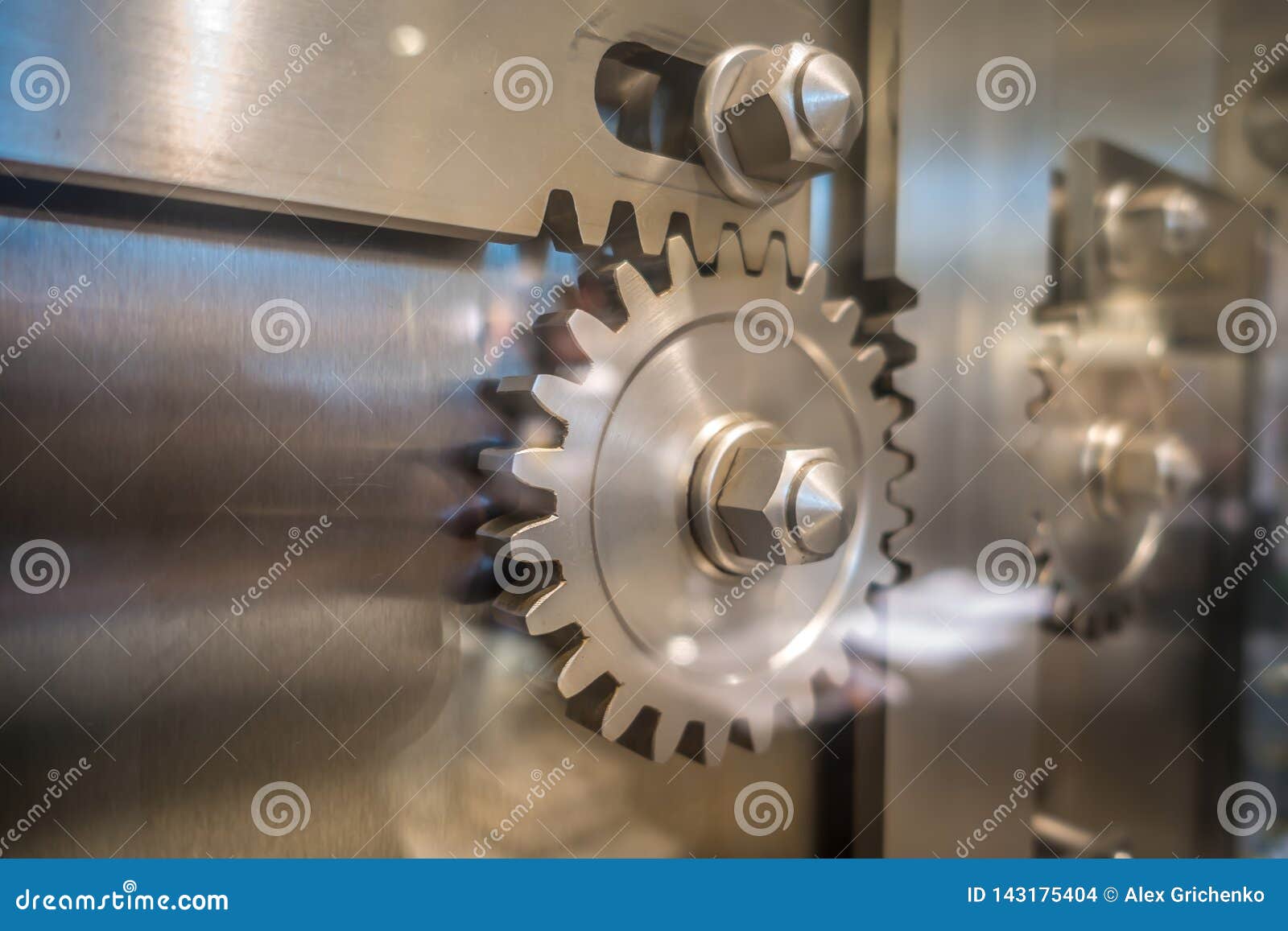 Vault Safe Door Gears at Museum Stock Photo - Image of door, safety ...