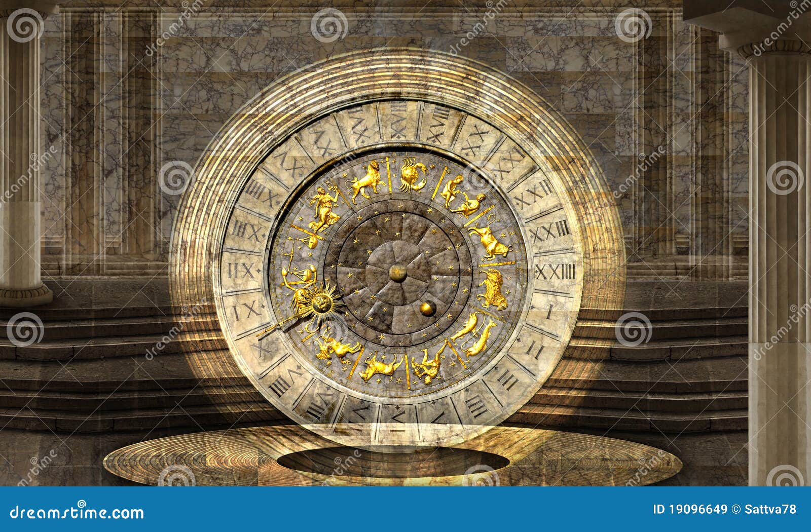 The vault of Time stock image. Image of aquarius, capricorn - 19096649