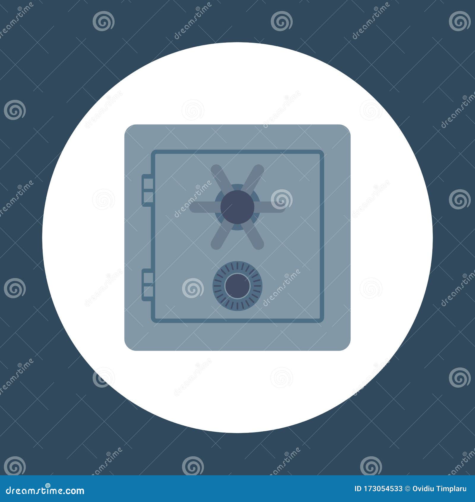 Vault vector illustration. stock vector. Illustration of banking ...