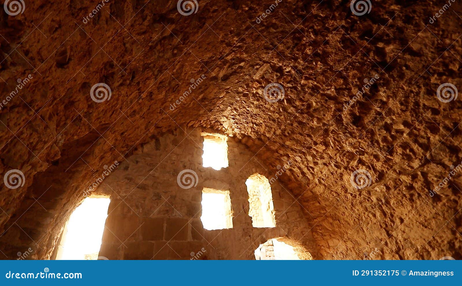 Vaulted Ceiling in Kerak Castle, Jordan. Stock Image - Image of jordan ...