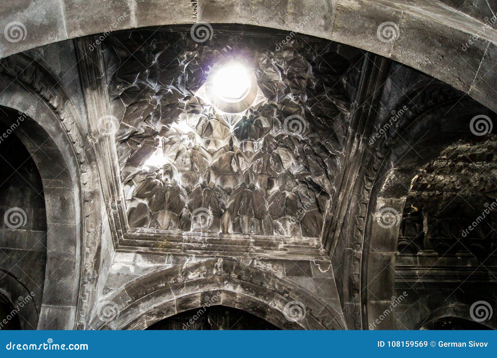 Vaults of the Ancient Ceiling. Stock Image - Image of traditional ...