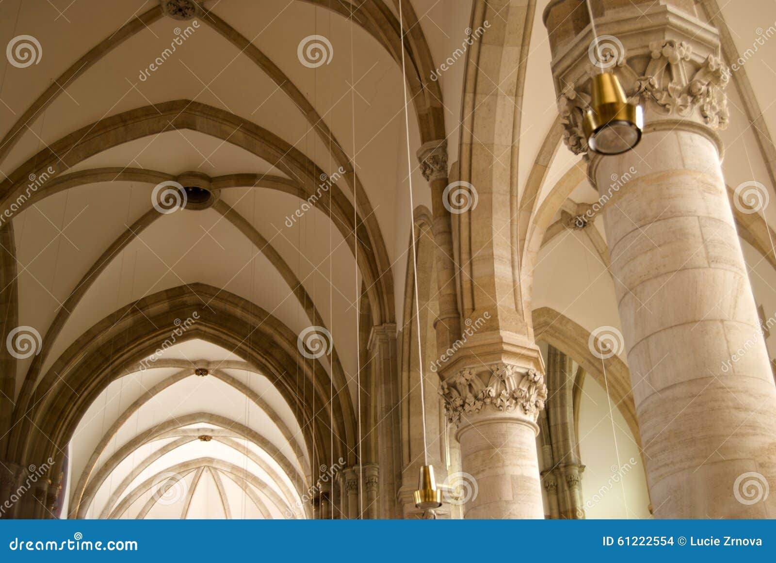 Vaults And Columns Of A Historical Building. Byzantine Architecture ...