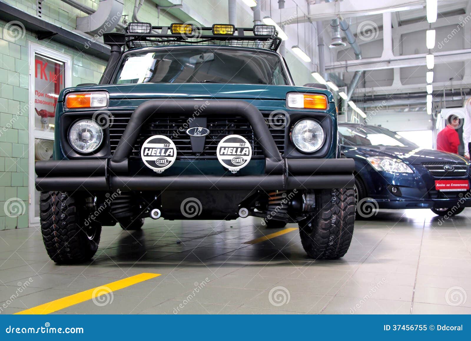 VAZ Lada Niva 4x4 jeep editorial image. Image of design - 37456755