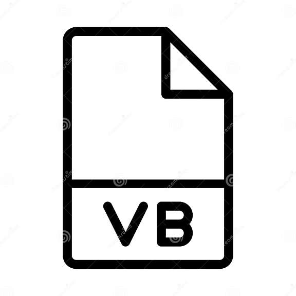 Vb File Type Icons. Files and Document Format Design Icon Symbol Stock ...
