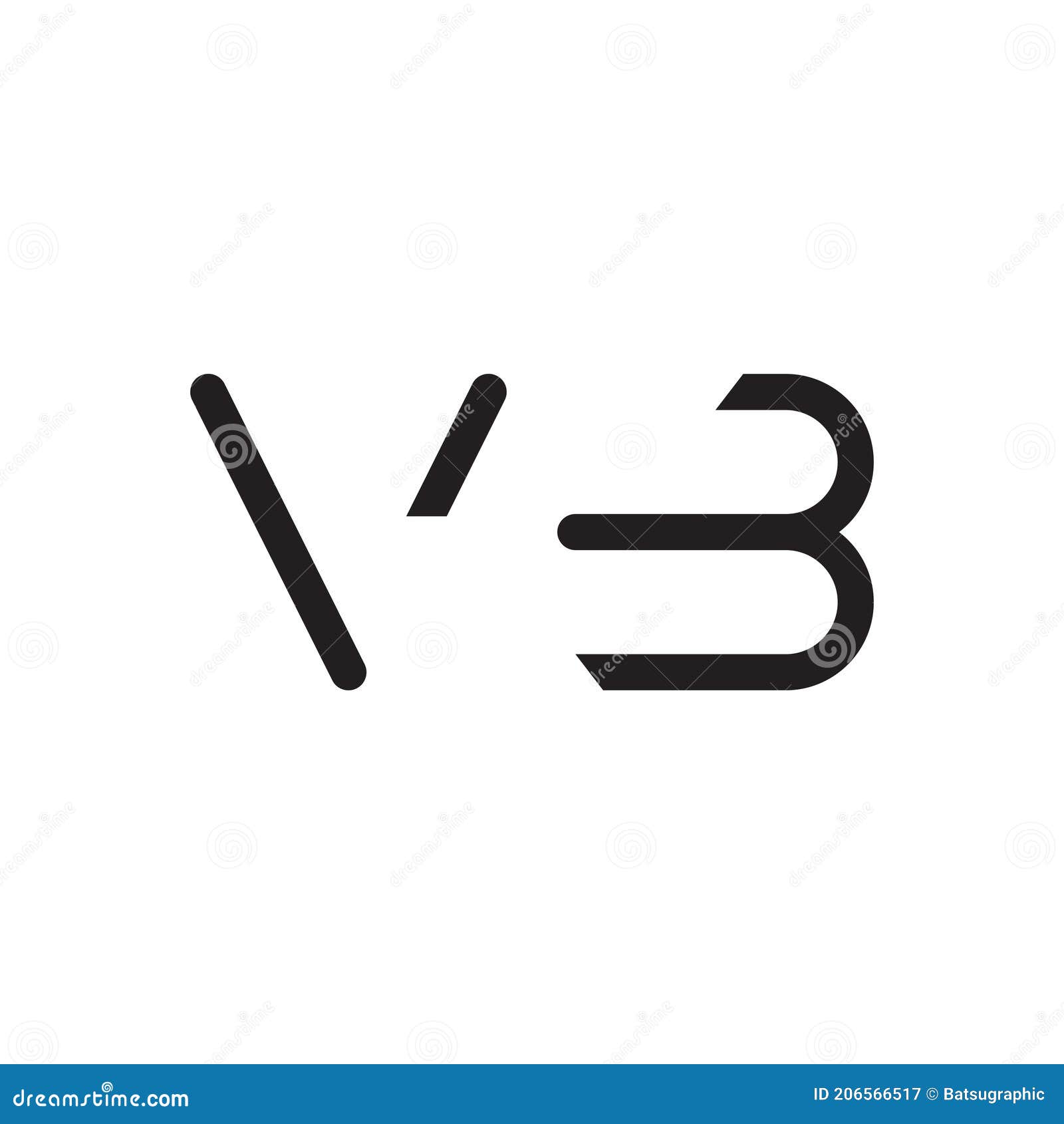 Vb Initial Letter Vector Logo Icon Stock Vector - Illustration of ...