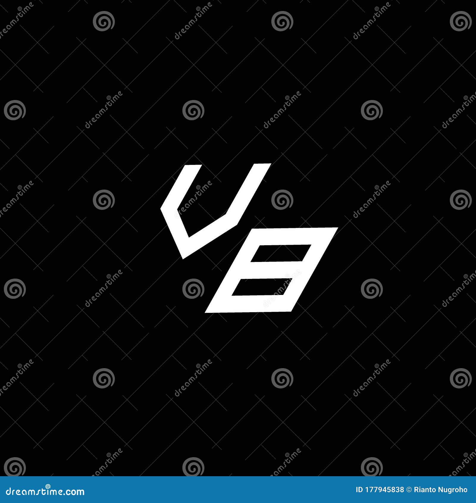 VB Logo Monogram with Up To Down Style Modern Design Template Stock ...