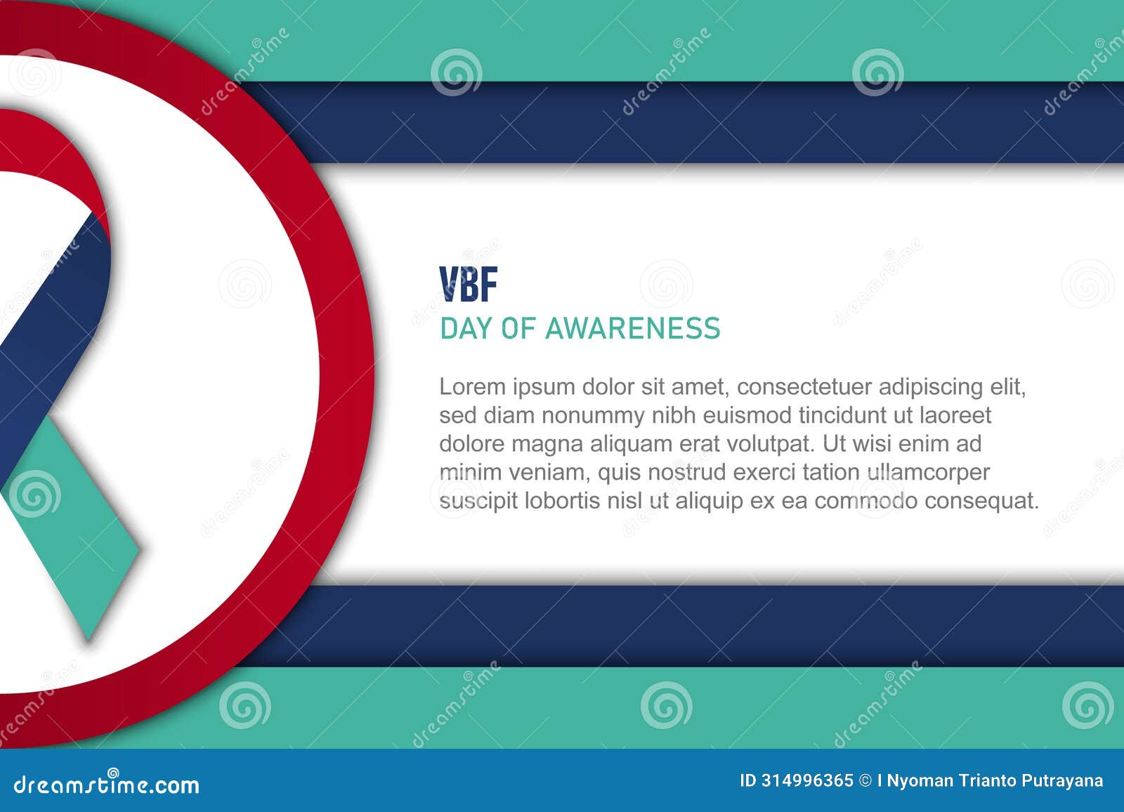 VBF Day of Awareness Background Stock Vector - Illustration of ...