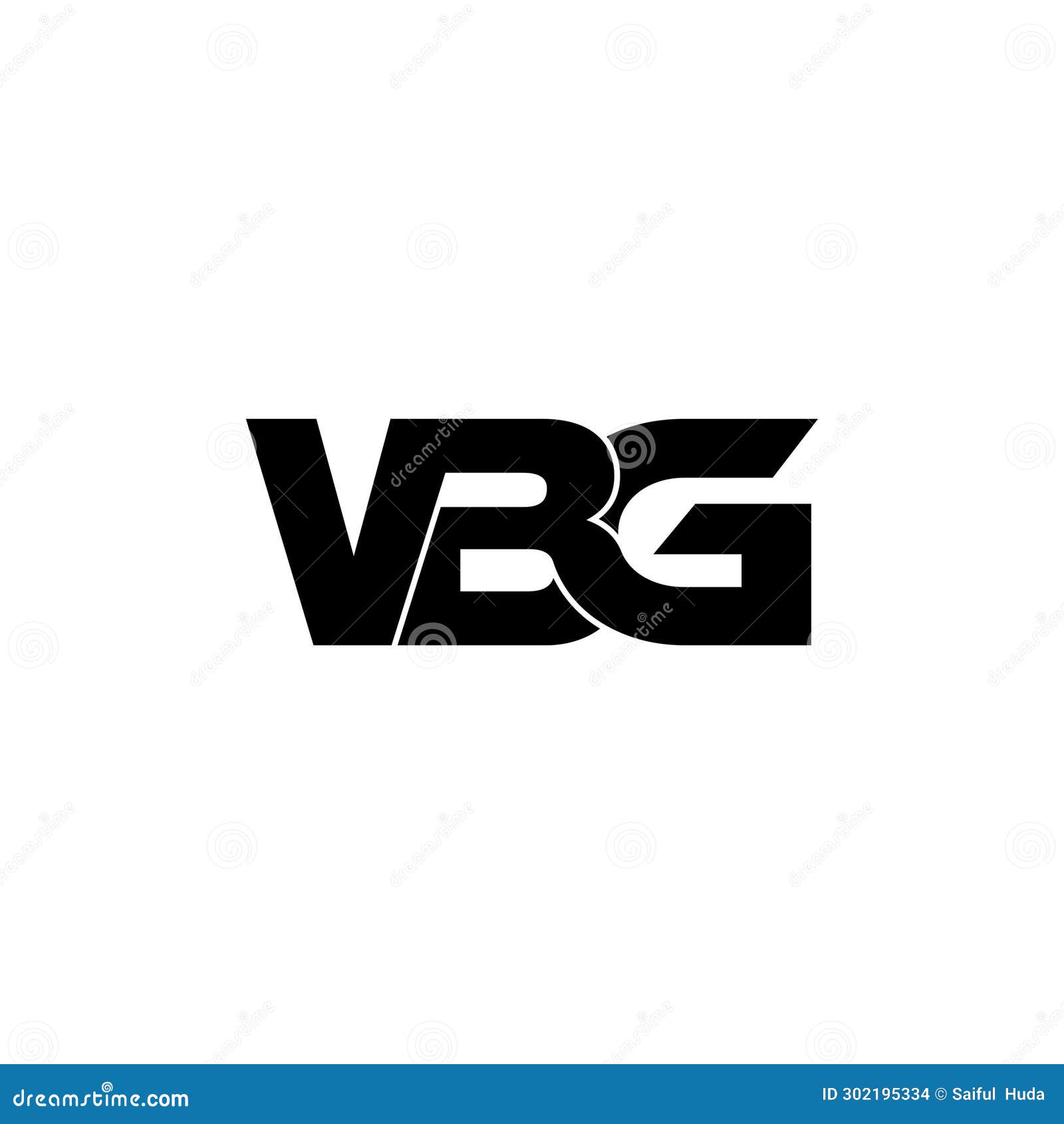 VBG Letter Monogram Logo Design Vector Stock Vector - Illustration of ...