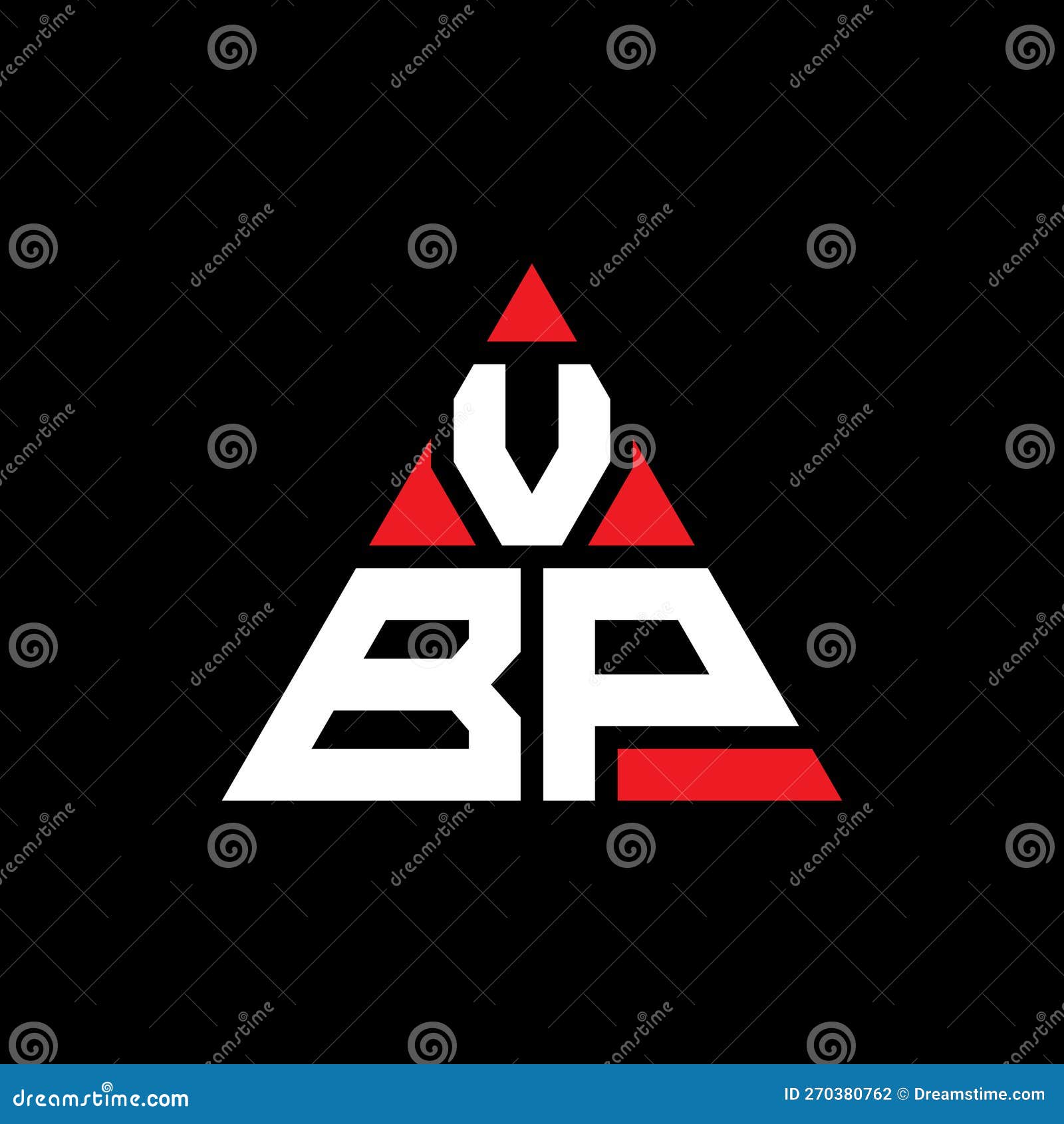 VBP Triangle Letter Logo Design with Triangle Shape. VBP Triangle Logo ...