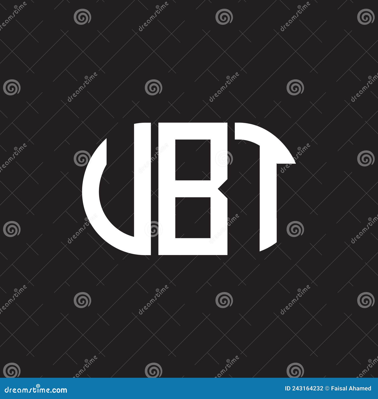 VBT Letter Logo Design. VBT Monogram Initials Letter Logo Concept Stock ...