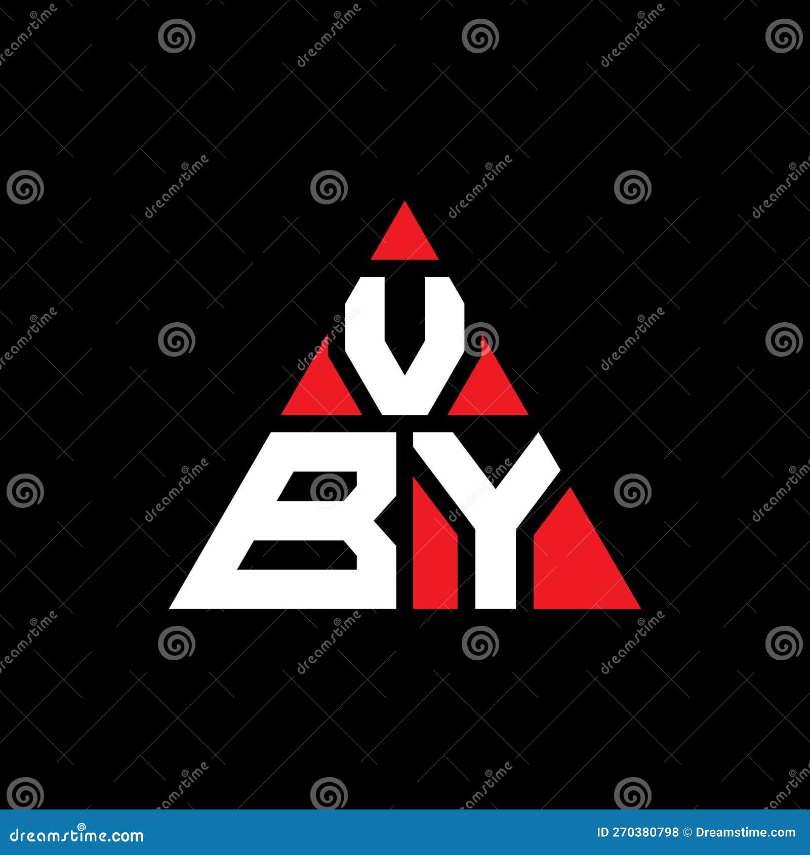 VBY Triangle Letter Logo Design with Triangle Shape. VBY Triangle Logo ...