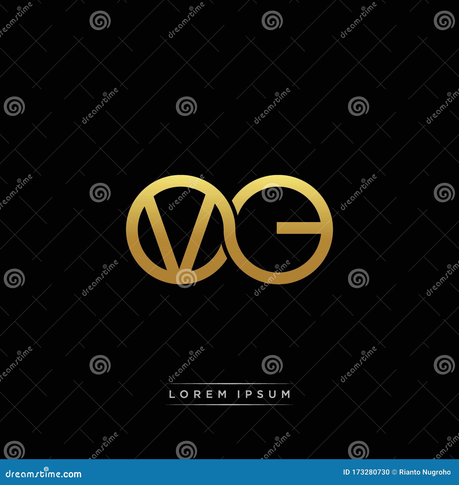 VC Initial Letter Linked Circle Capital Monogram Logo Modern Template ...