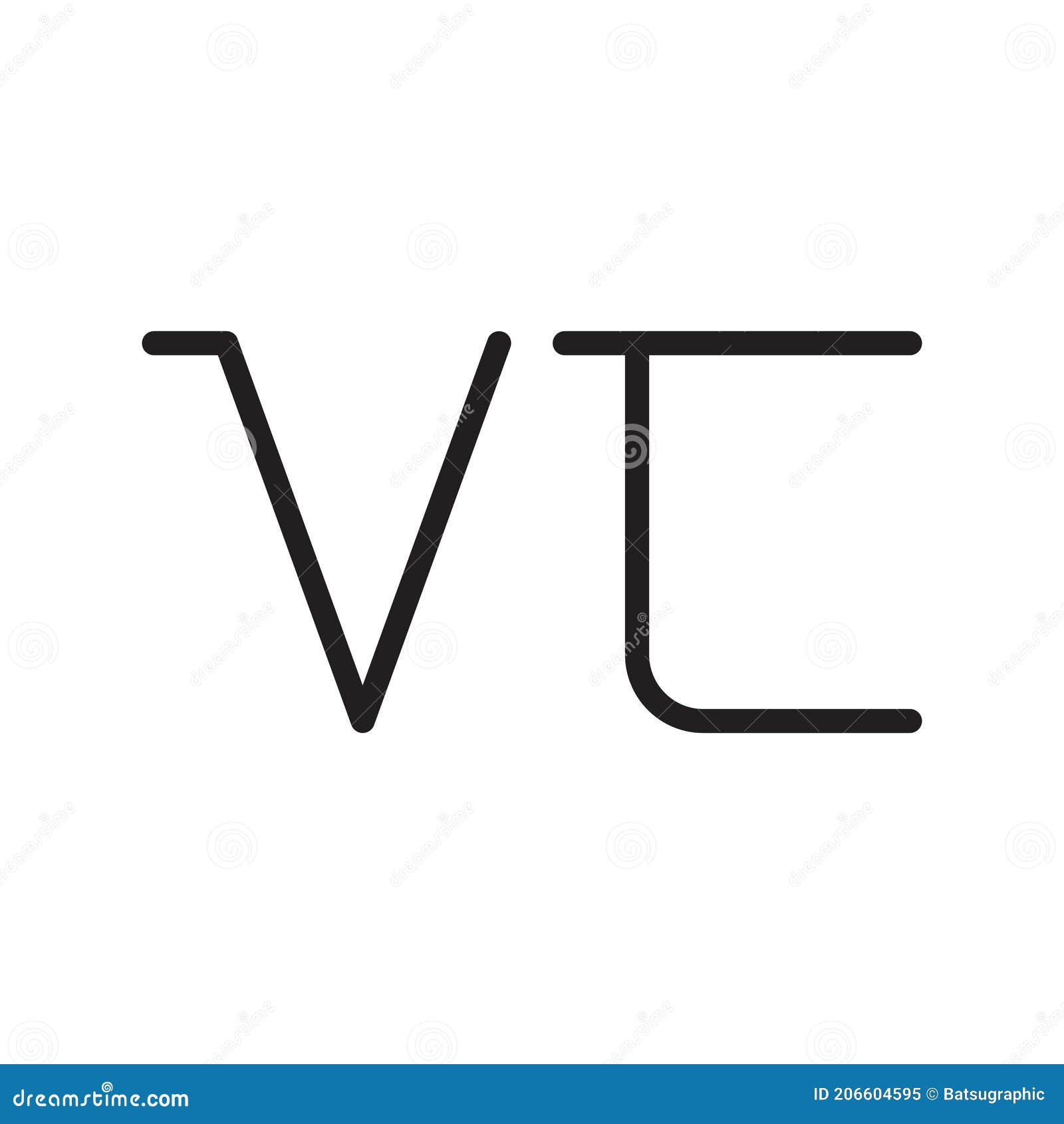 Vc Initial Letter Vector Logo Icon Stock Vector - Illustration of sign ...