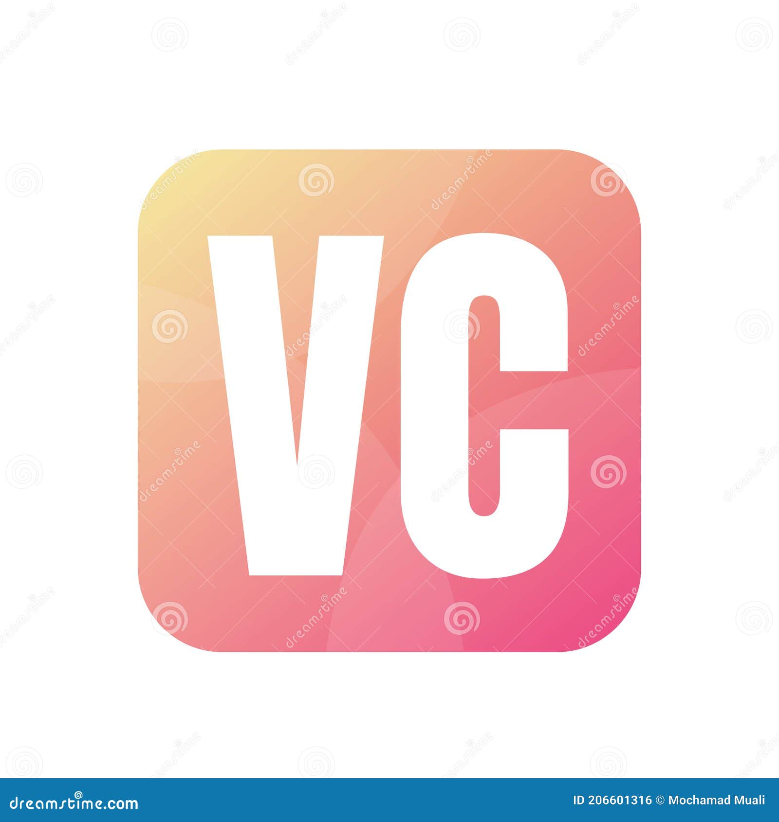 VC Letter Logo Design with Simple Style Stock Vector - Illustration of ...