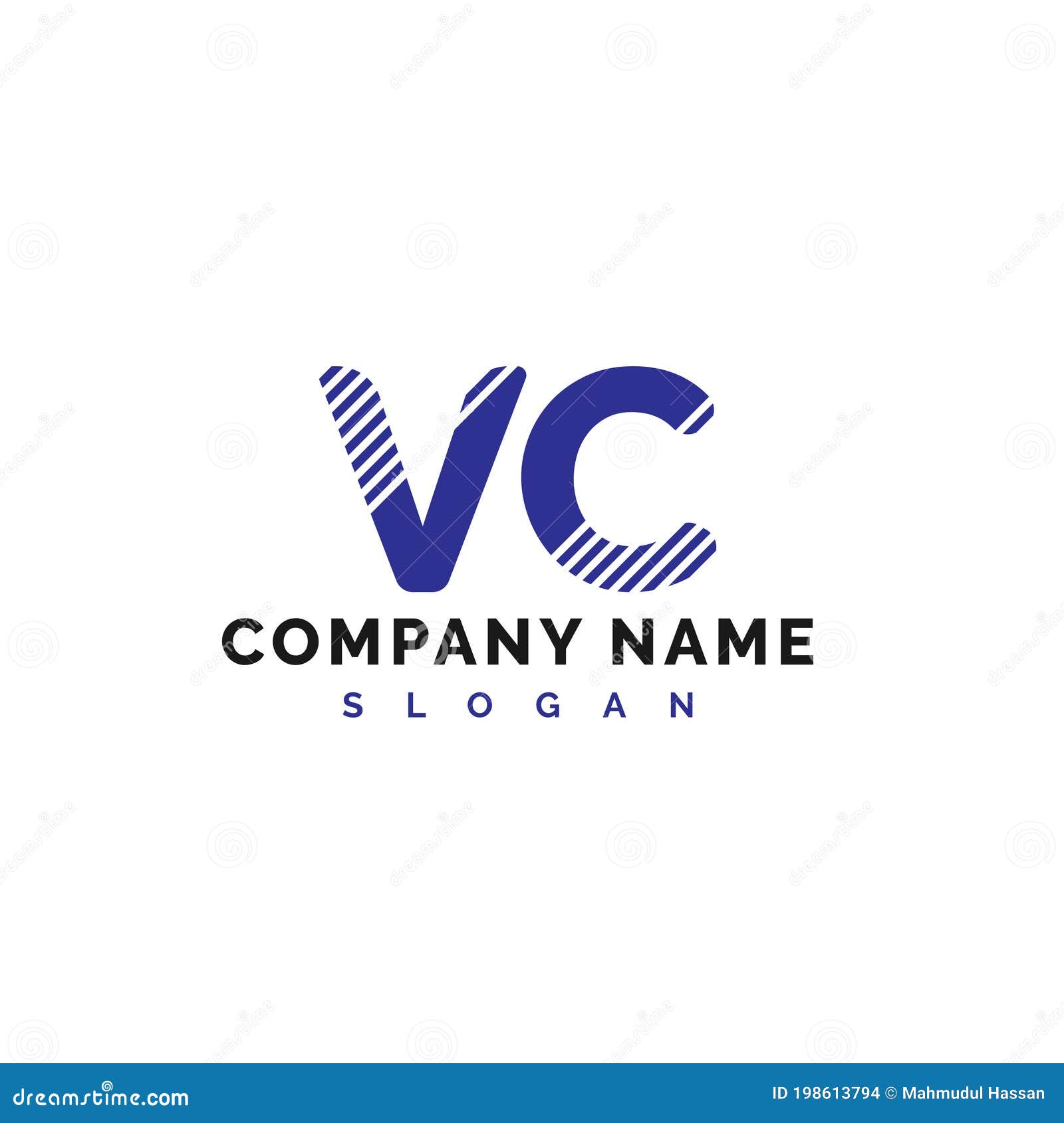 VC Letter Logo Design. VC Letter Logo Vector Illustration - Vector ...