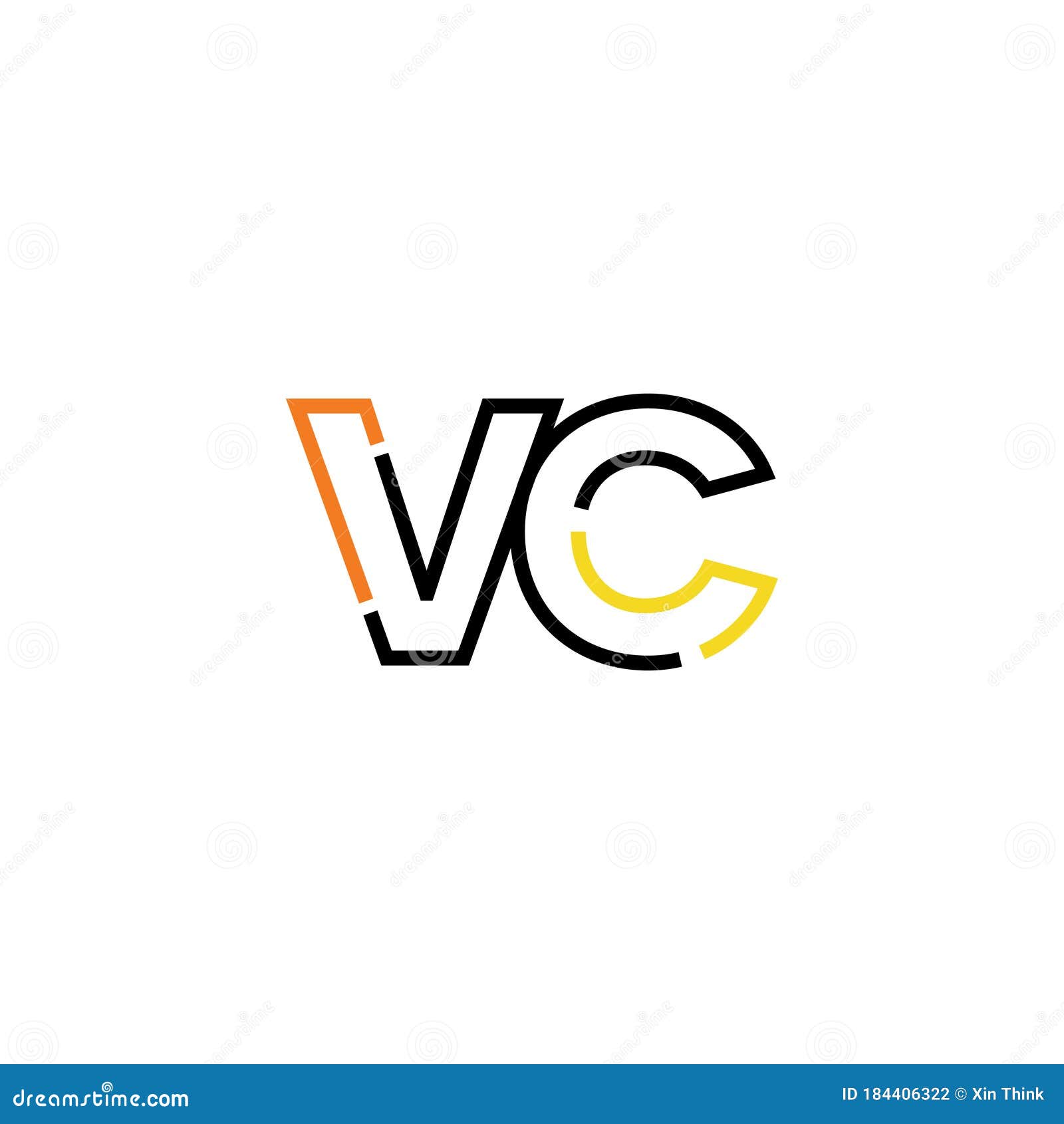 VC Letter Logo Icon Design Template Elements Stock Vector ...