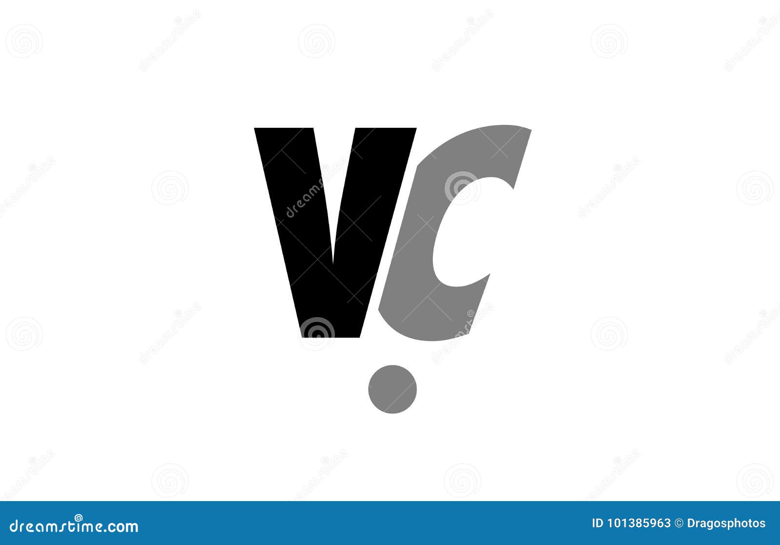 Vc V C Black White Grey Alphabet Letter Logo Icon Combination Stock ... Vc V C Black White Grey Alphabet Letter Logo Icon Combination Stock ...
