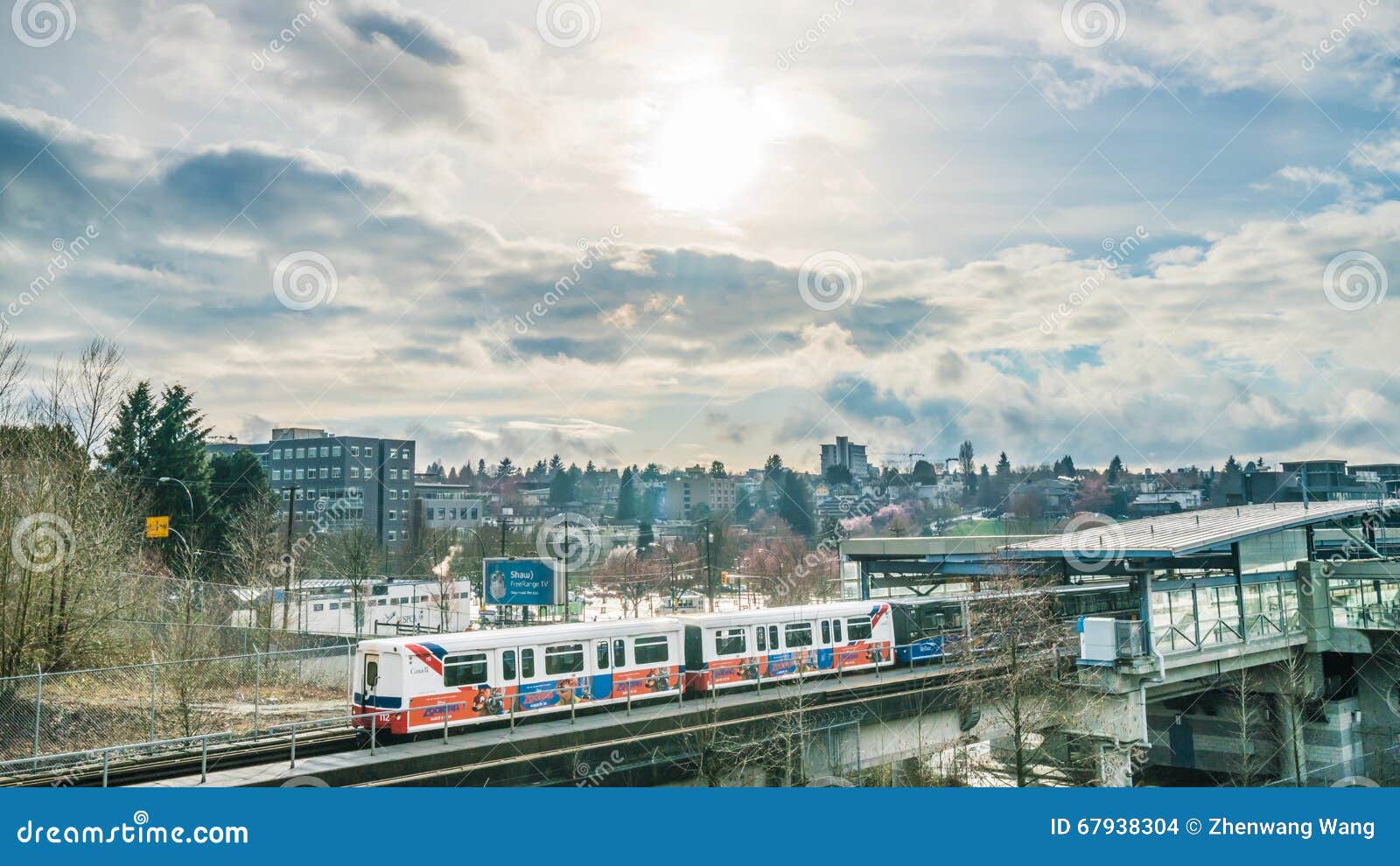 VCC Clark Dr Station in Cloudy Afternoon Editorial Stock Image - Image ...