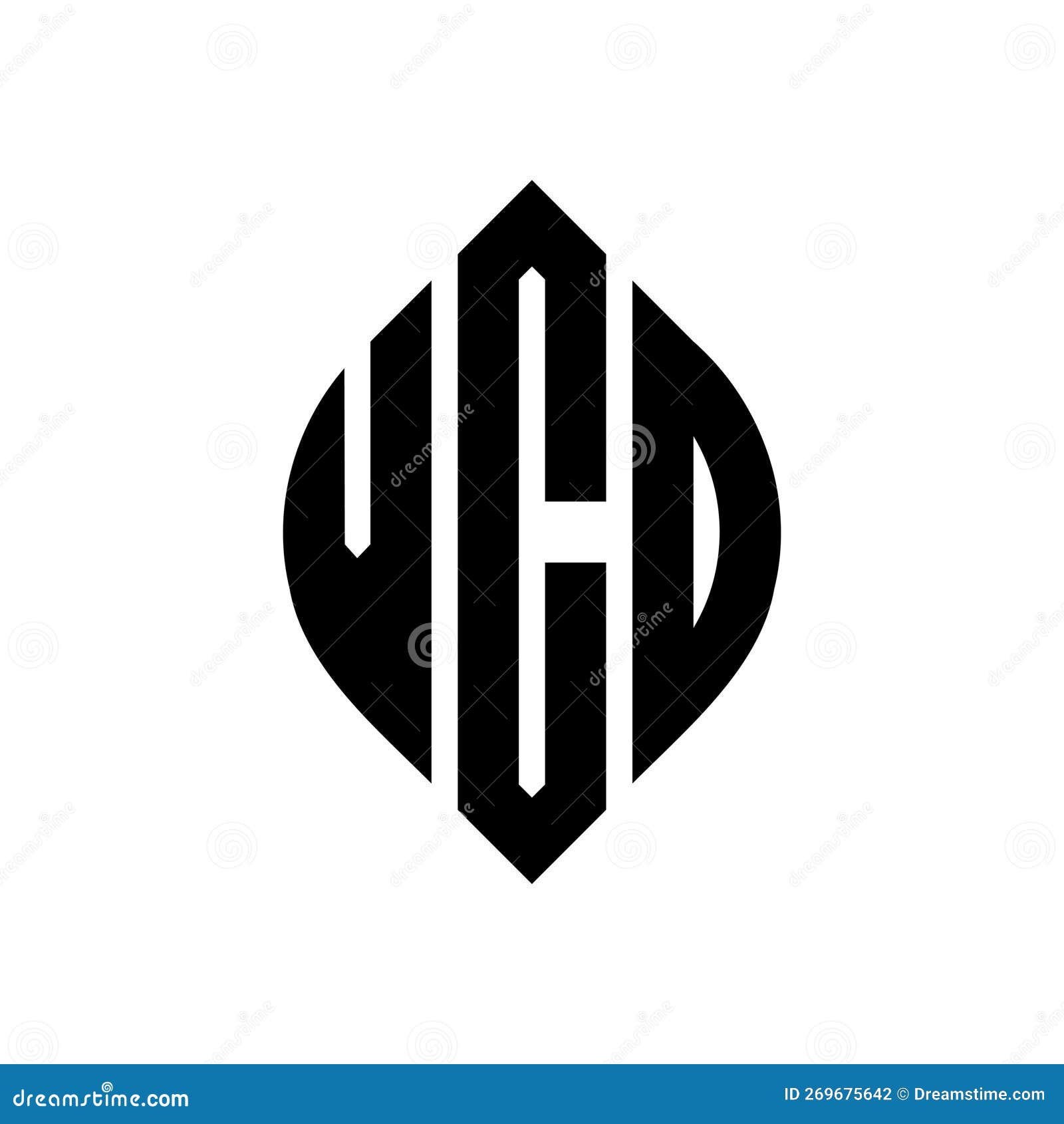 VCD Circle Letter Logo Design with Circle and Ellipse Shape. VCD ...