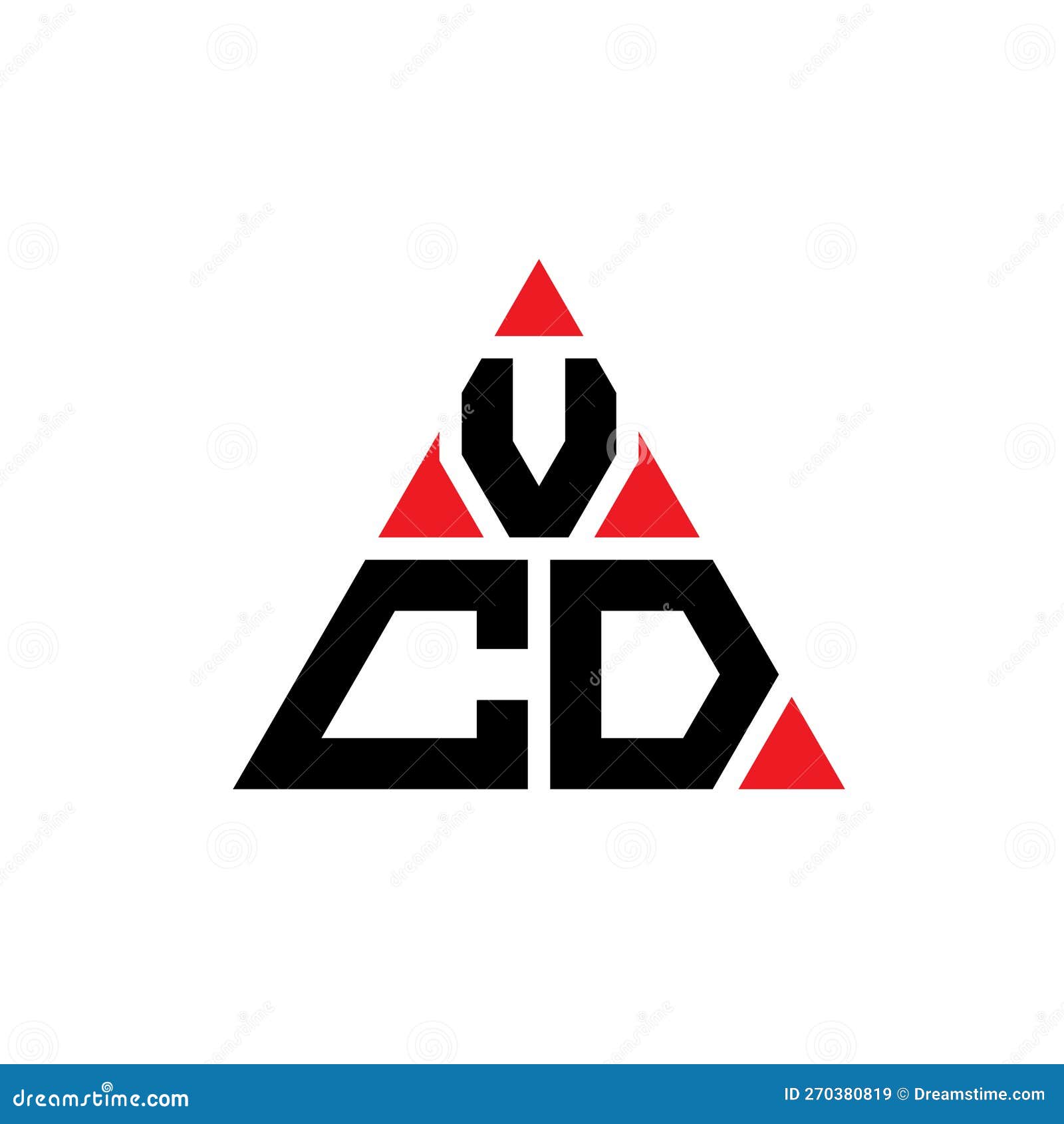 VCD Triangle Letter Logo Design with Triangle Shape. VCD Triangle Logo ...