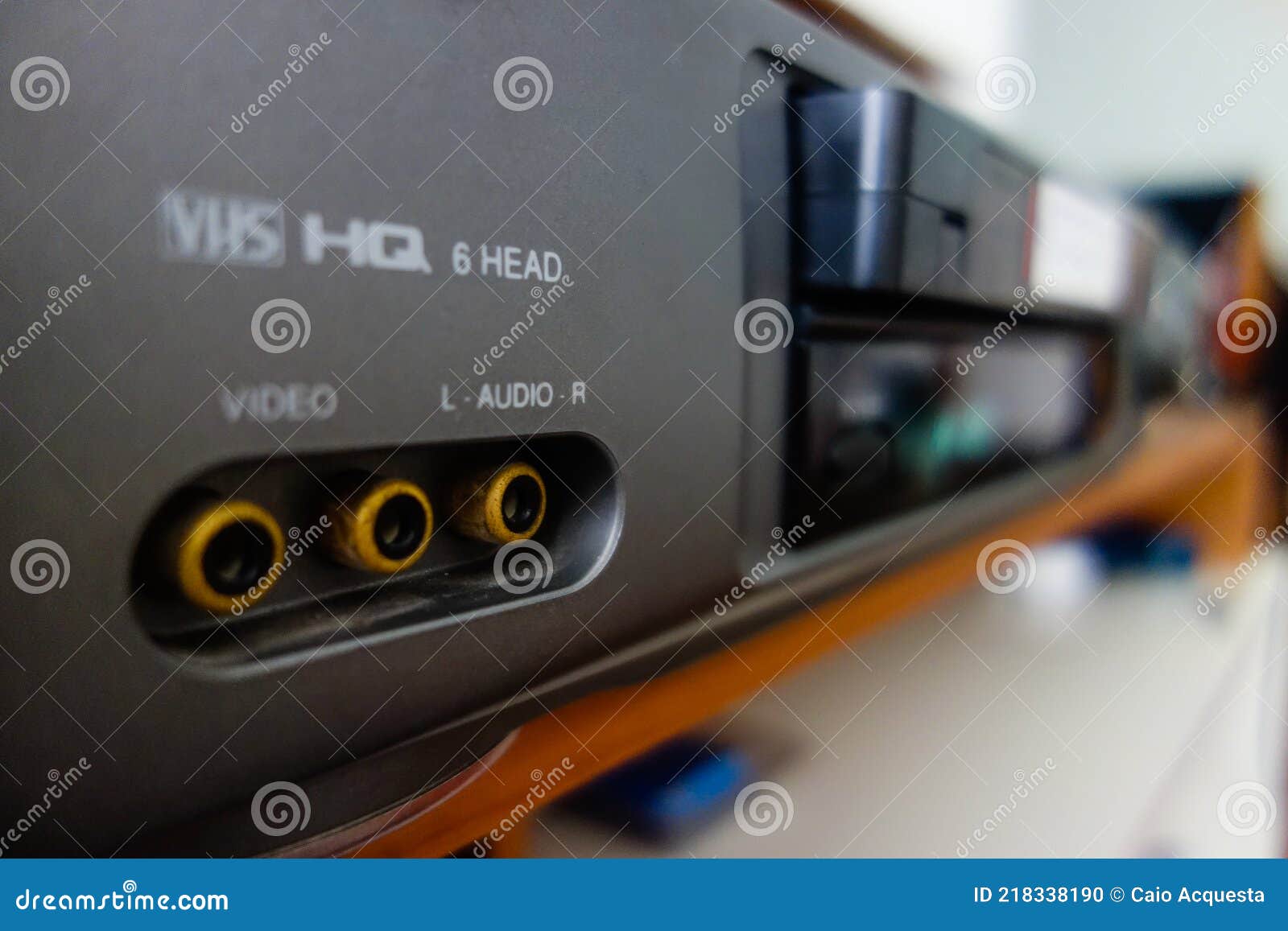 VCR Timer Display and Buttons, Video Cassette Recorder Front Stock ...