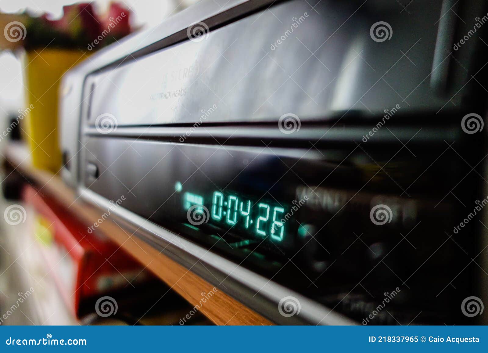 VCR Timer Display, Video Cassette Recorder Front Stock Image - Image of ...