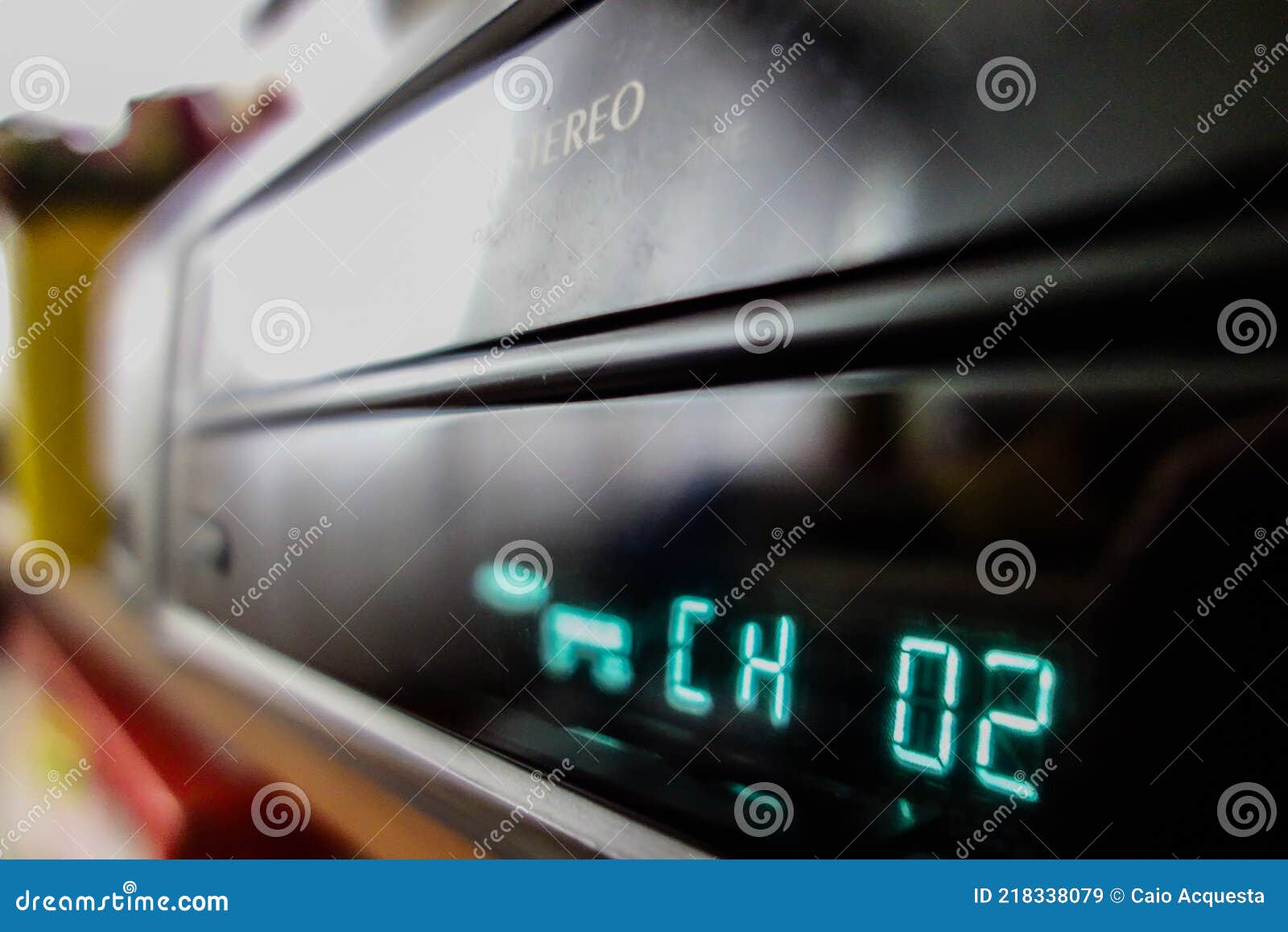 VCR Timer Display, Video Cassette Recorder Front Stock Image - Image of ...