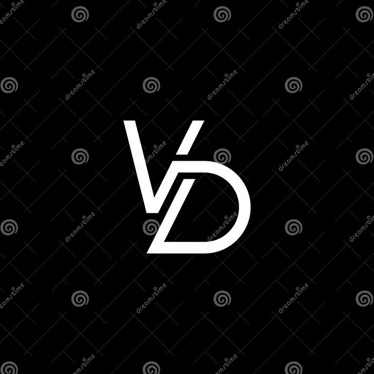 VD Logo, VD Monogram, Initial VD Logo, Letter VD Logo, Icon, Vector ...