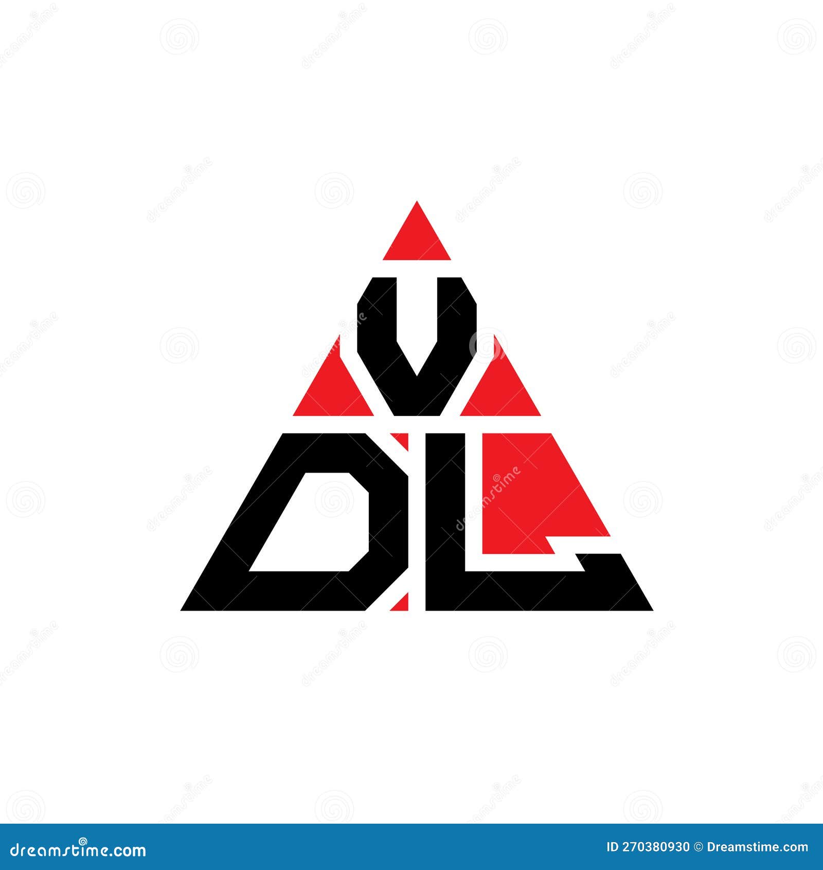 VDL Triangle Letter Logo Design with Triangle Shape. VDL Triangle Logo ...