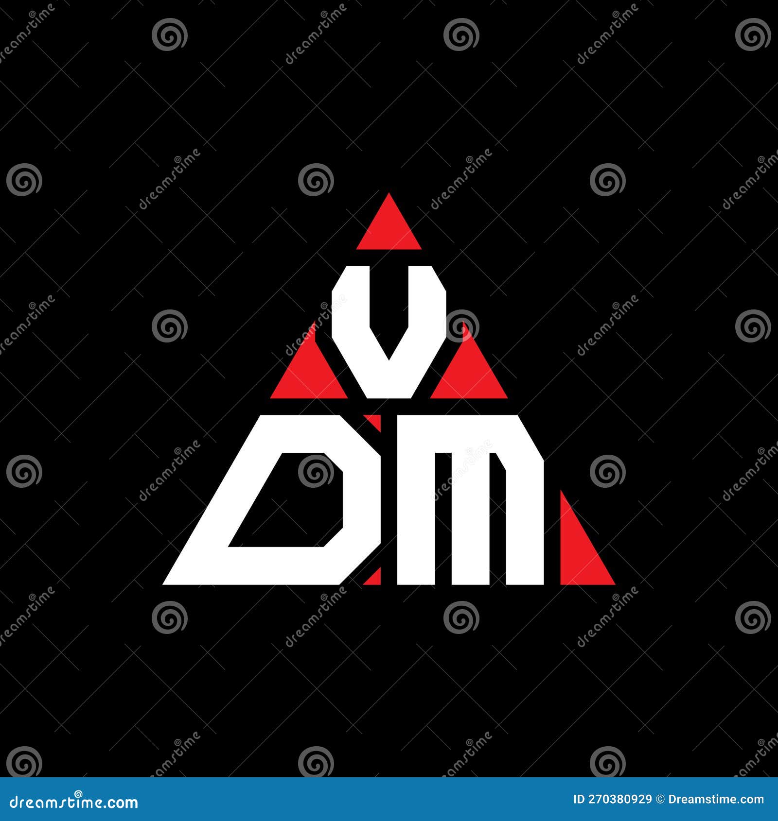 VDM Triangle Letter Logo Design with Triangle Shape. VDM Triangle Logo ...