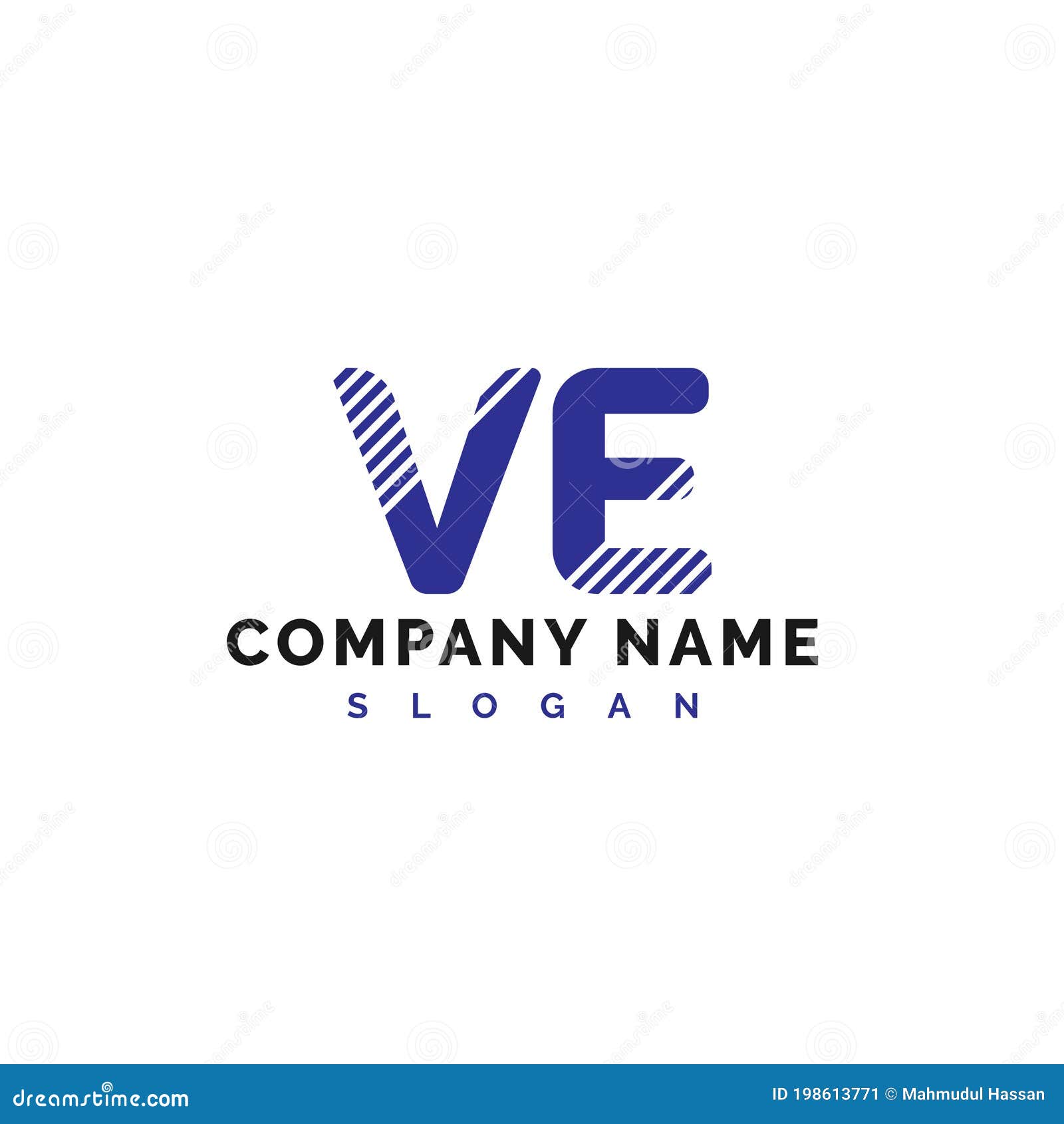 VE Letter Logo Design. VE Letter Logo Vector Illustration - Vector ...