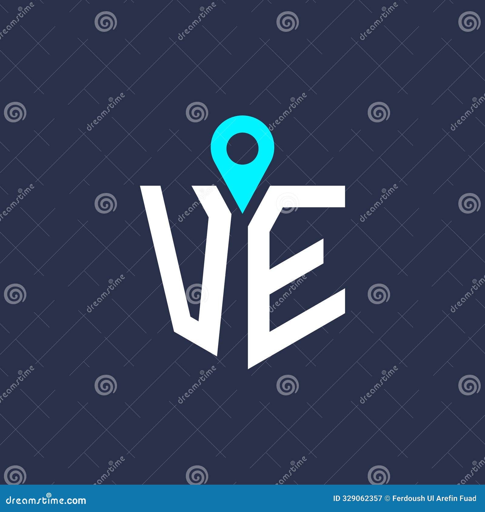 VE Location Logo Design for Recruitment and Navigation - Letter VE Logo ...