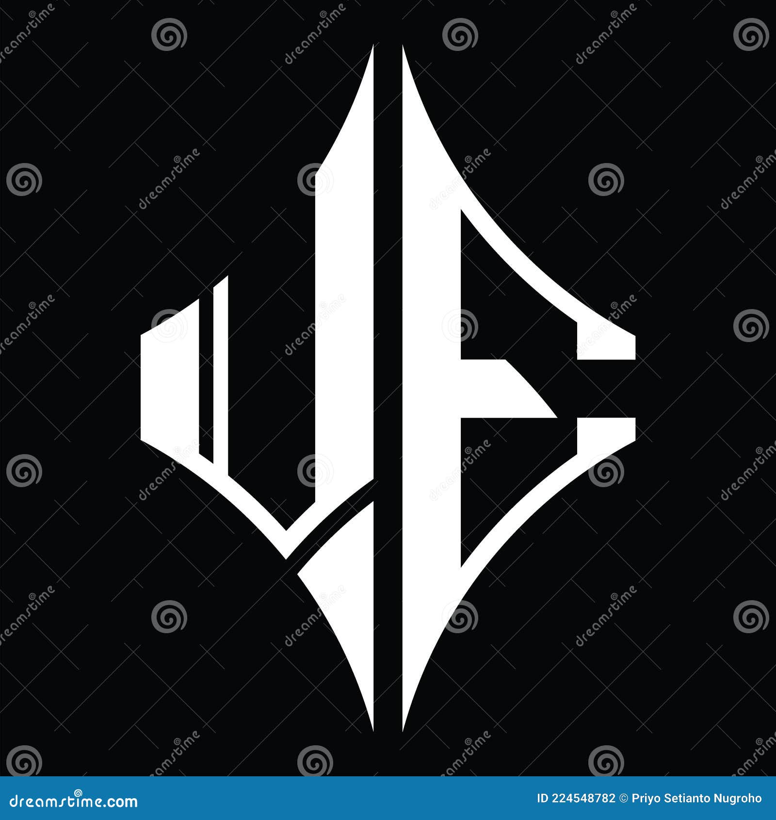 VE Logo Monogram with Diamond Shape Design Template Stock Vector ...