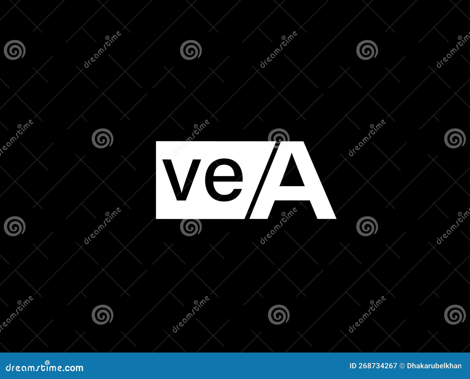 VEA Logo and Graphics Design Vector Art, Icons Isolated on Black ...