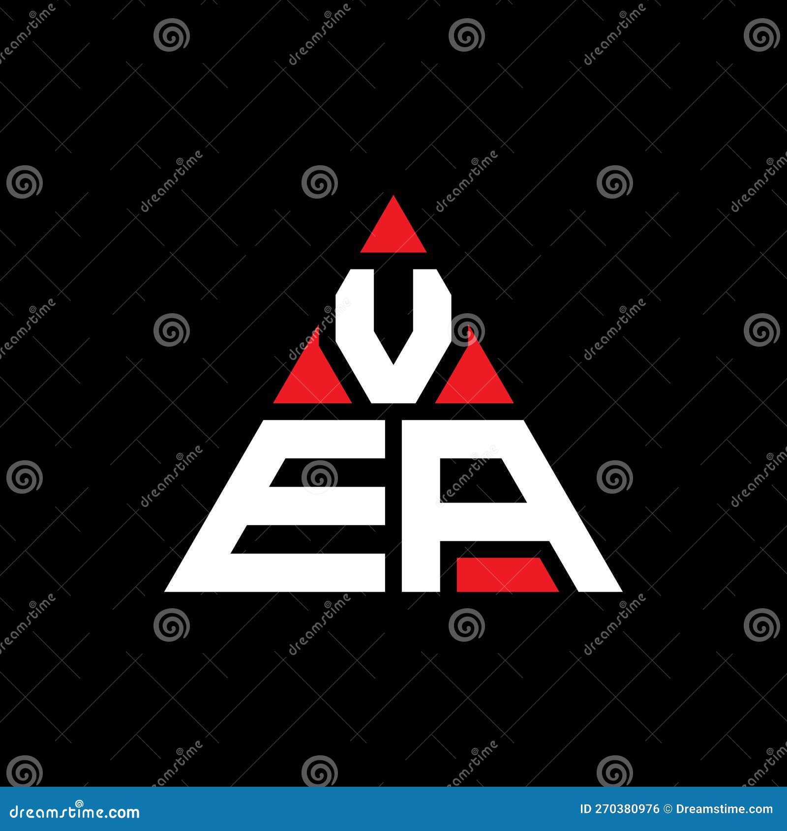 VEA Triangle Letter Logo Design with Triangle Shape. VEA Triangle Logo ...
