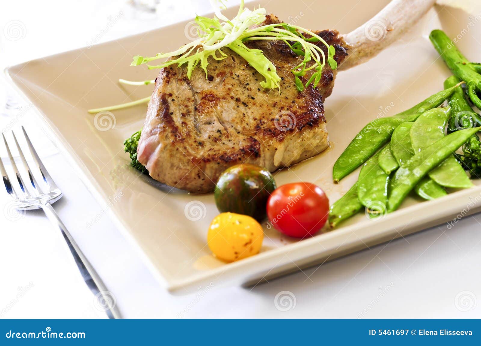 Veal dinner stock image. Image of nutritious, meal, healthy - 5461697