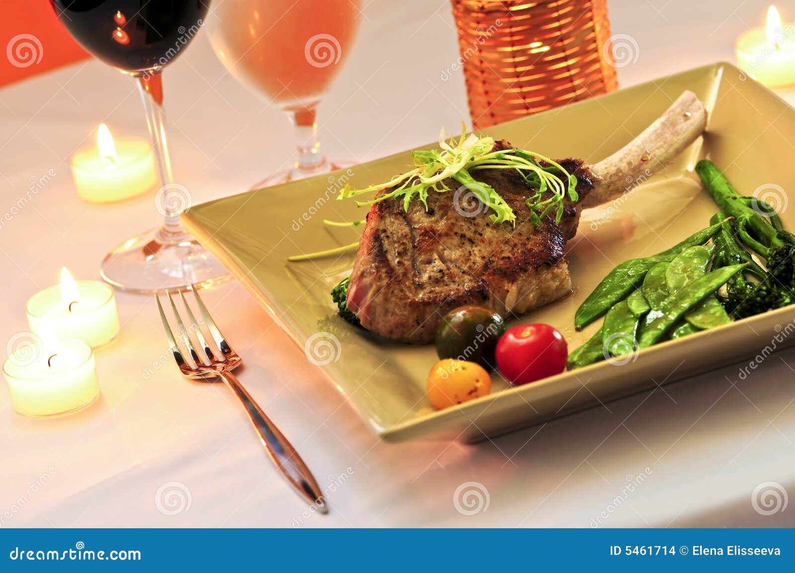 Veal dinner stock photo. Image of barbecued, luxury, dinner - 5461714