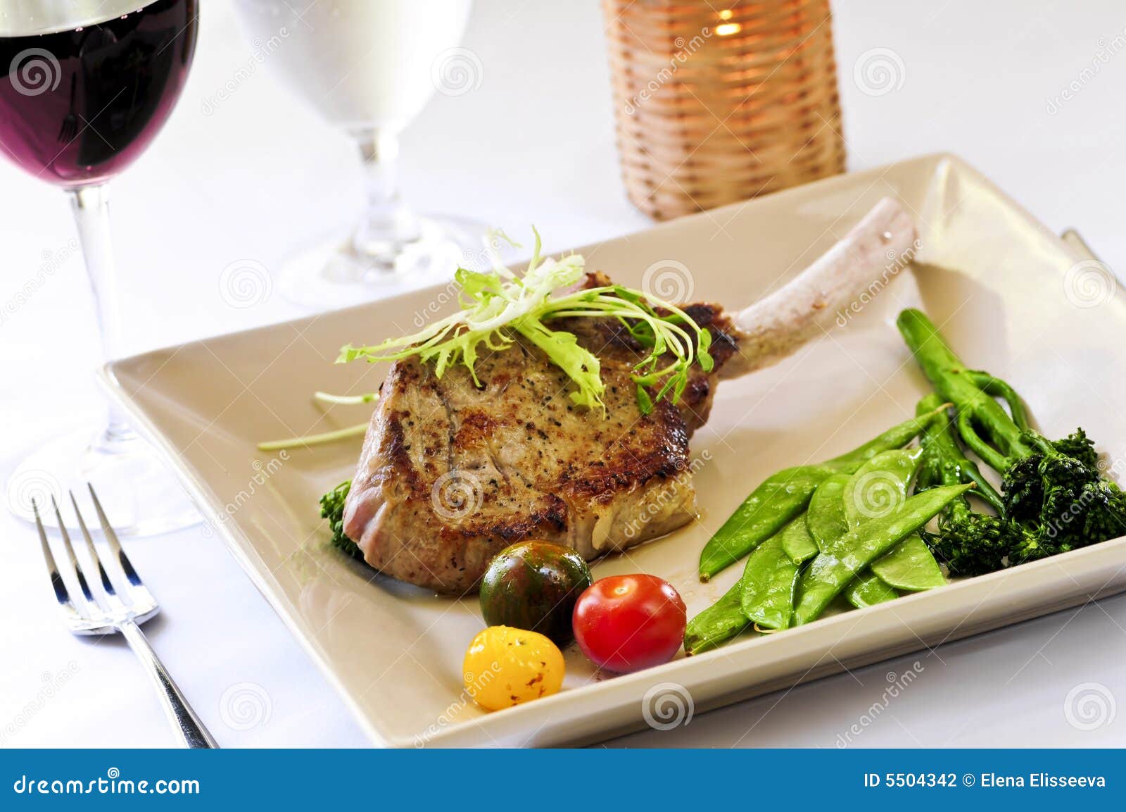 Veal dinner stock photo. Image of meat, chops, nutritious - 5504342