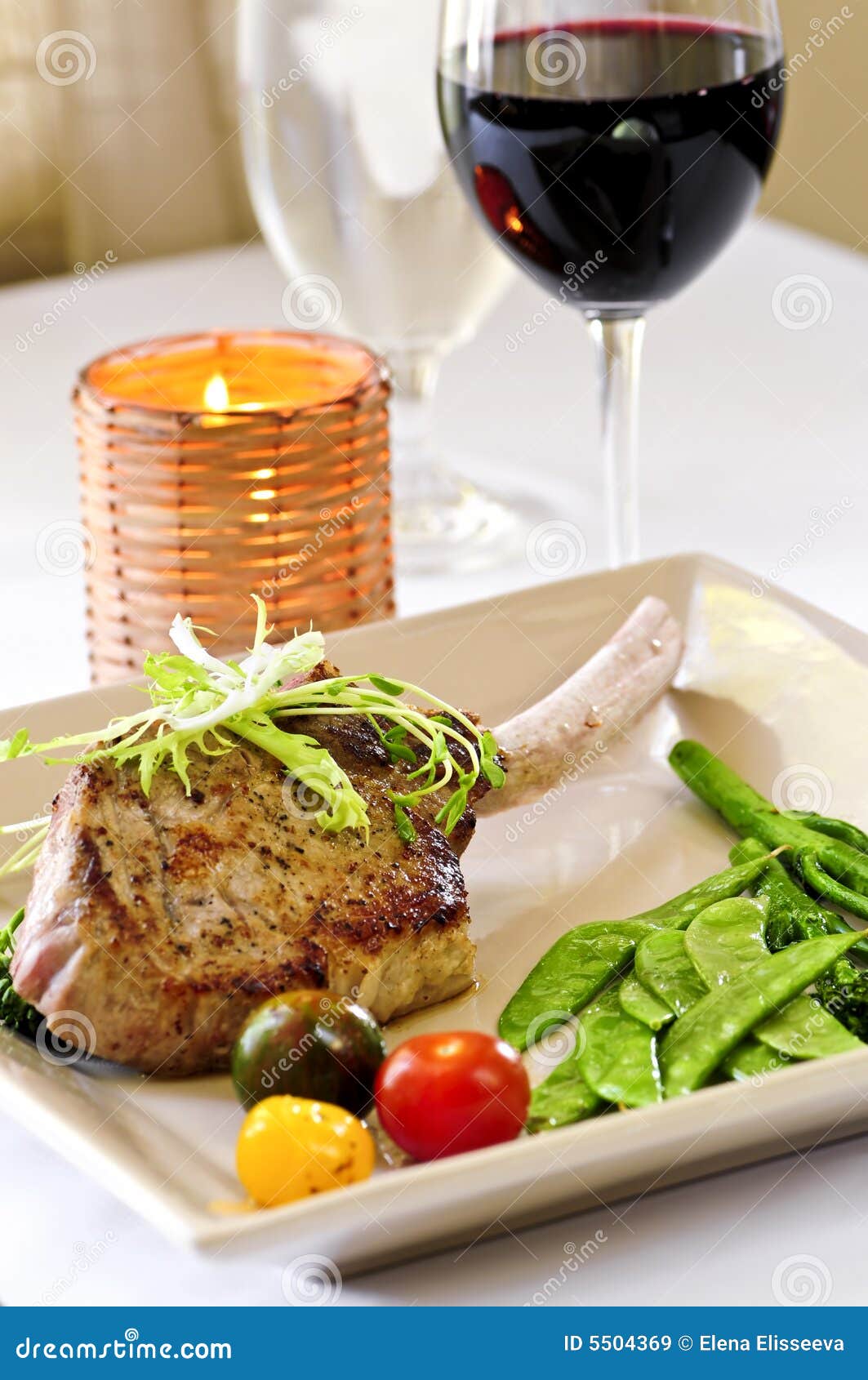 Veal dinner stock image. Image of plate, gourmet, meal - 5504369