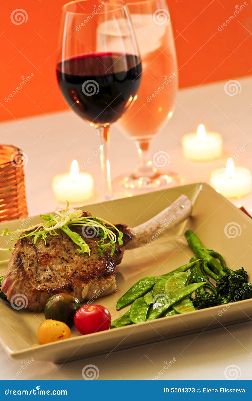 Veal dinner stock image. Image of gourmet, protein, fancy - 5504373