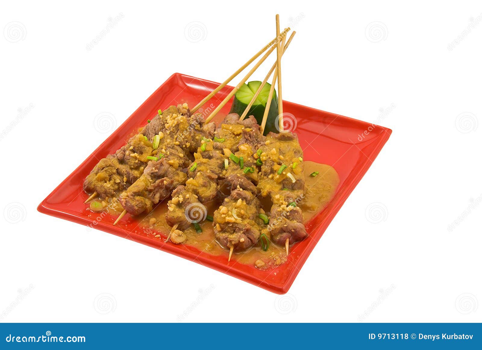 Veal satay stock photo. Image of dinner, grilling, asia - 9713118