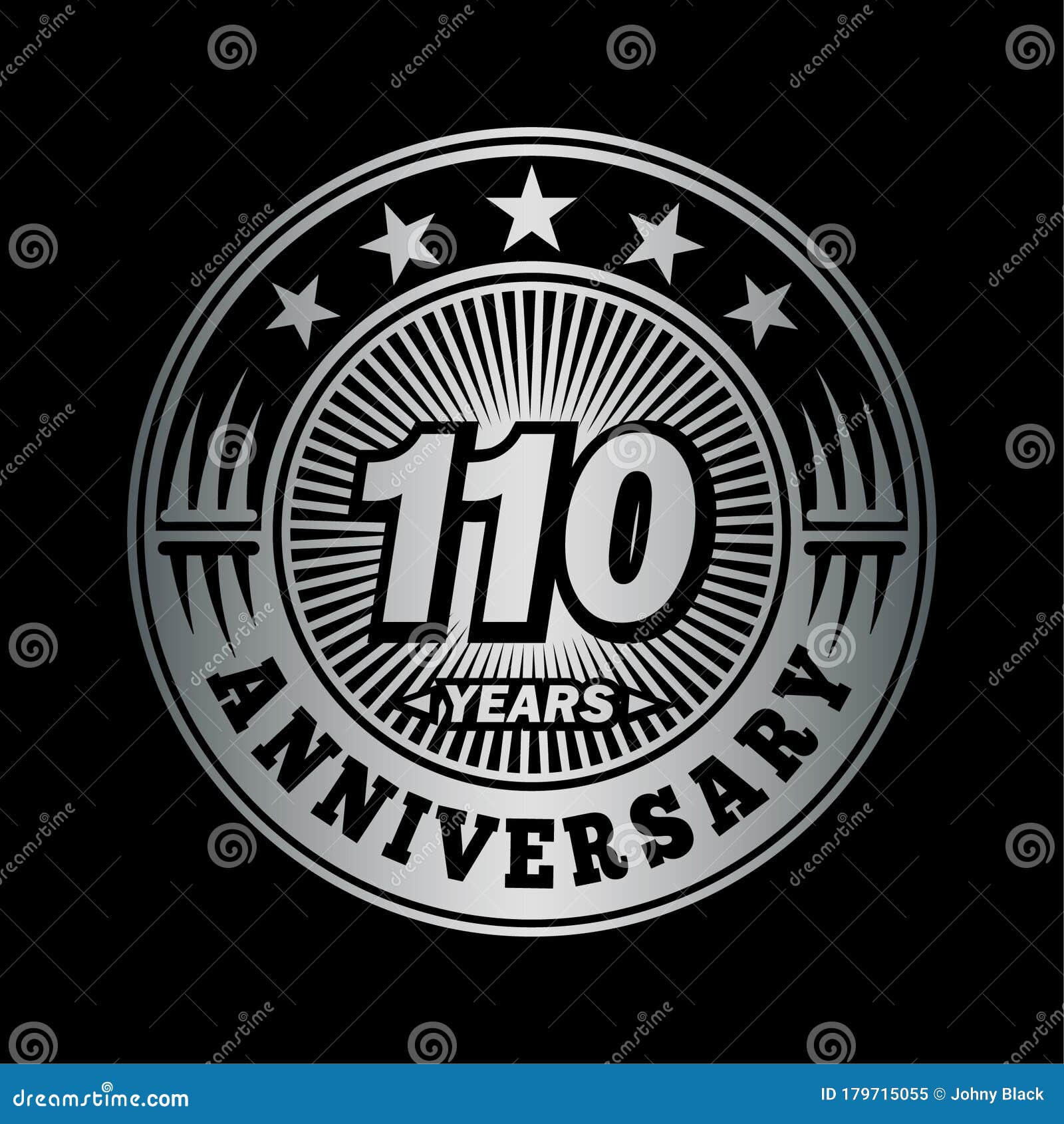 110 Years Anniversary Celebration. 110th Anniversary Logo Design ...