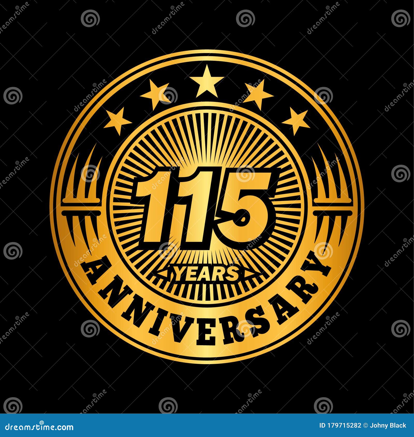 115 Years Anniversary Celebration. 115th Anniversary Logo Design ...