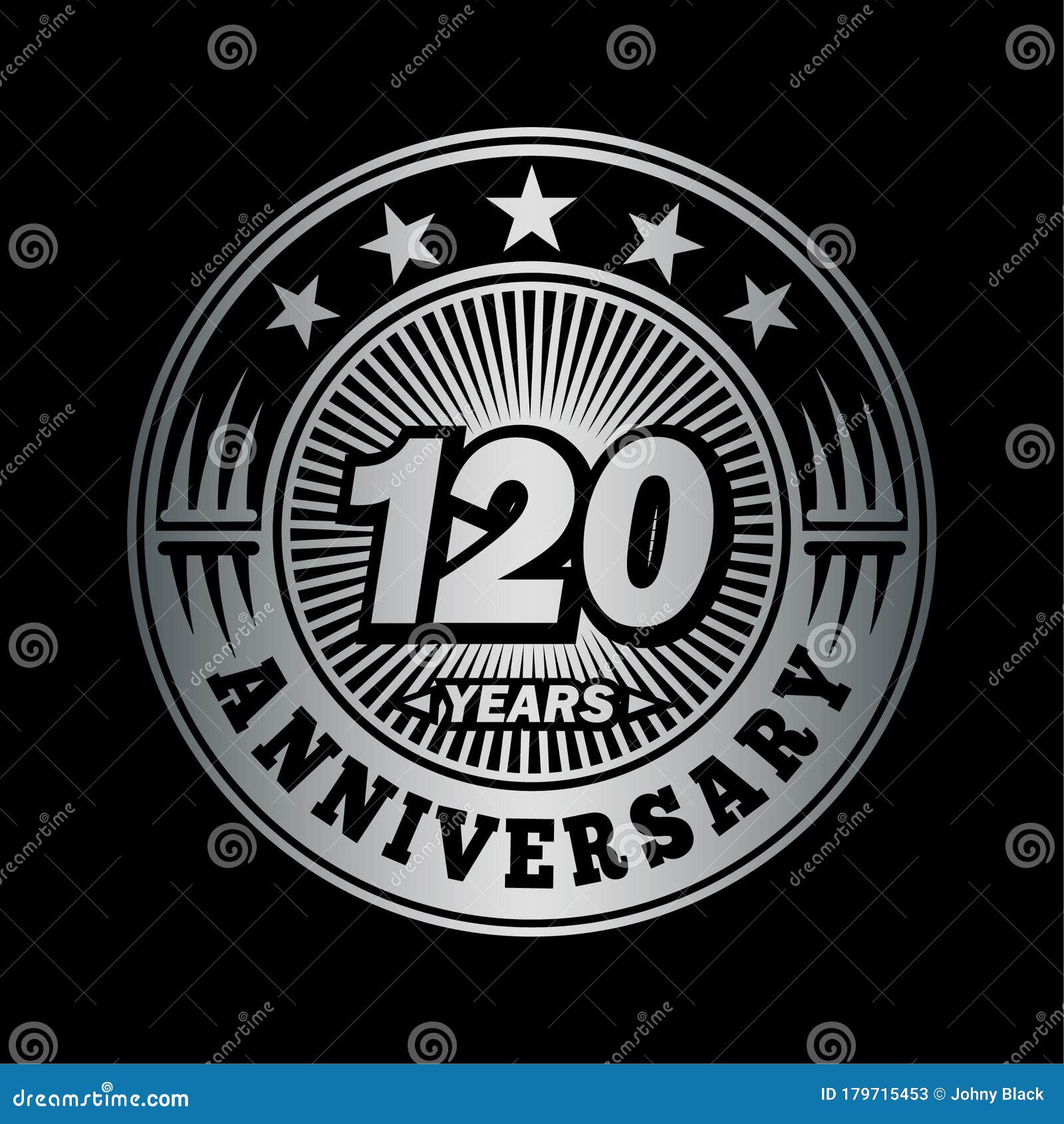 120 Years Anniversary Celebration. 120th Anniversary Logo Design ...