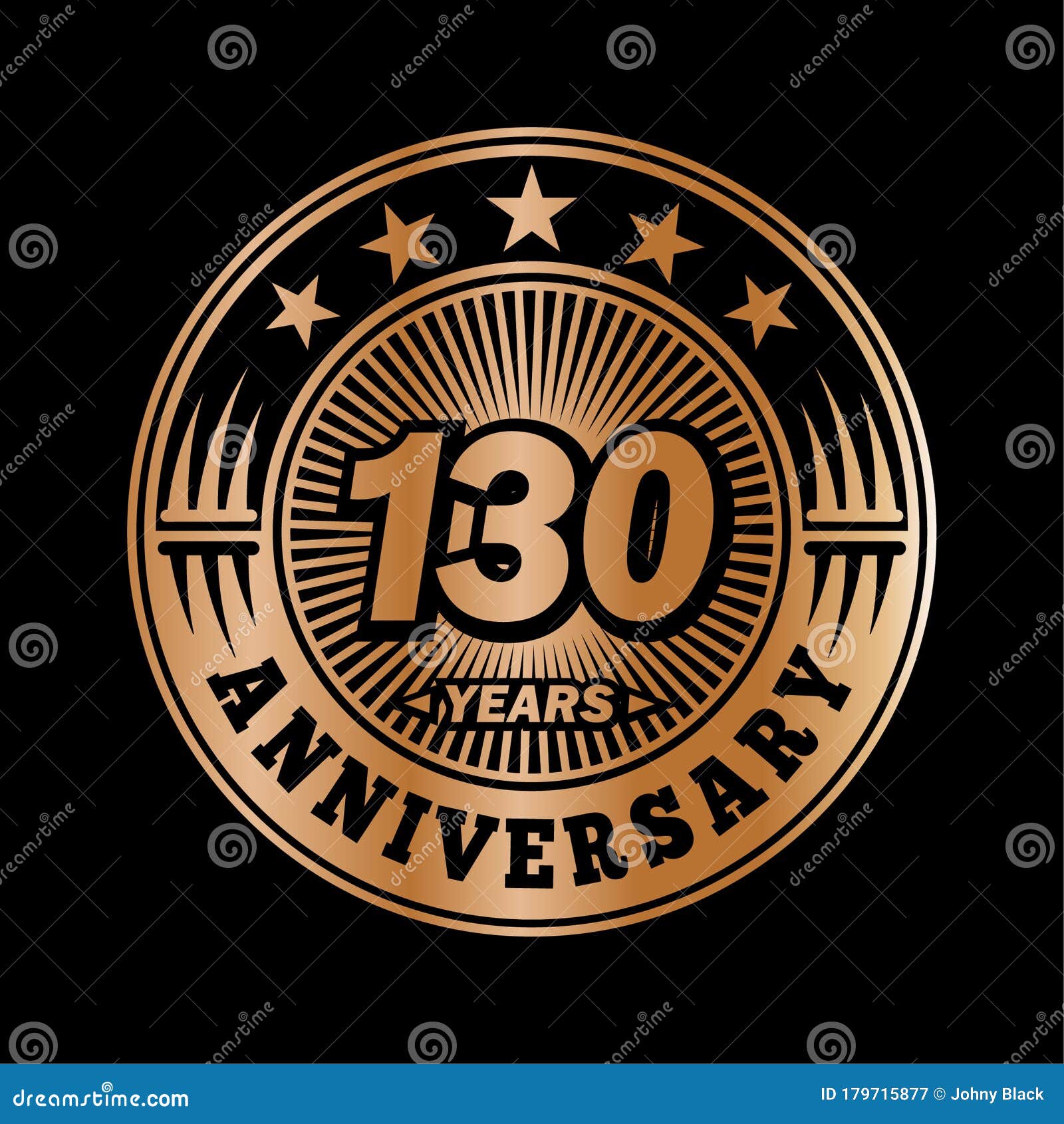 130 Years Anniversary Celebration. 130th Anniversary Logo Design ...