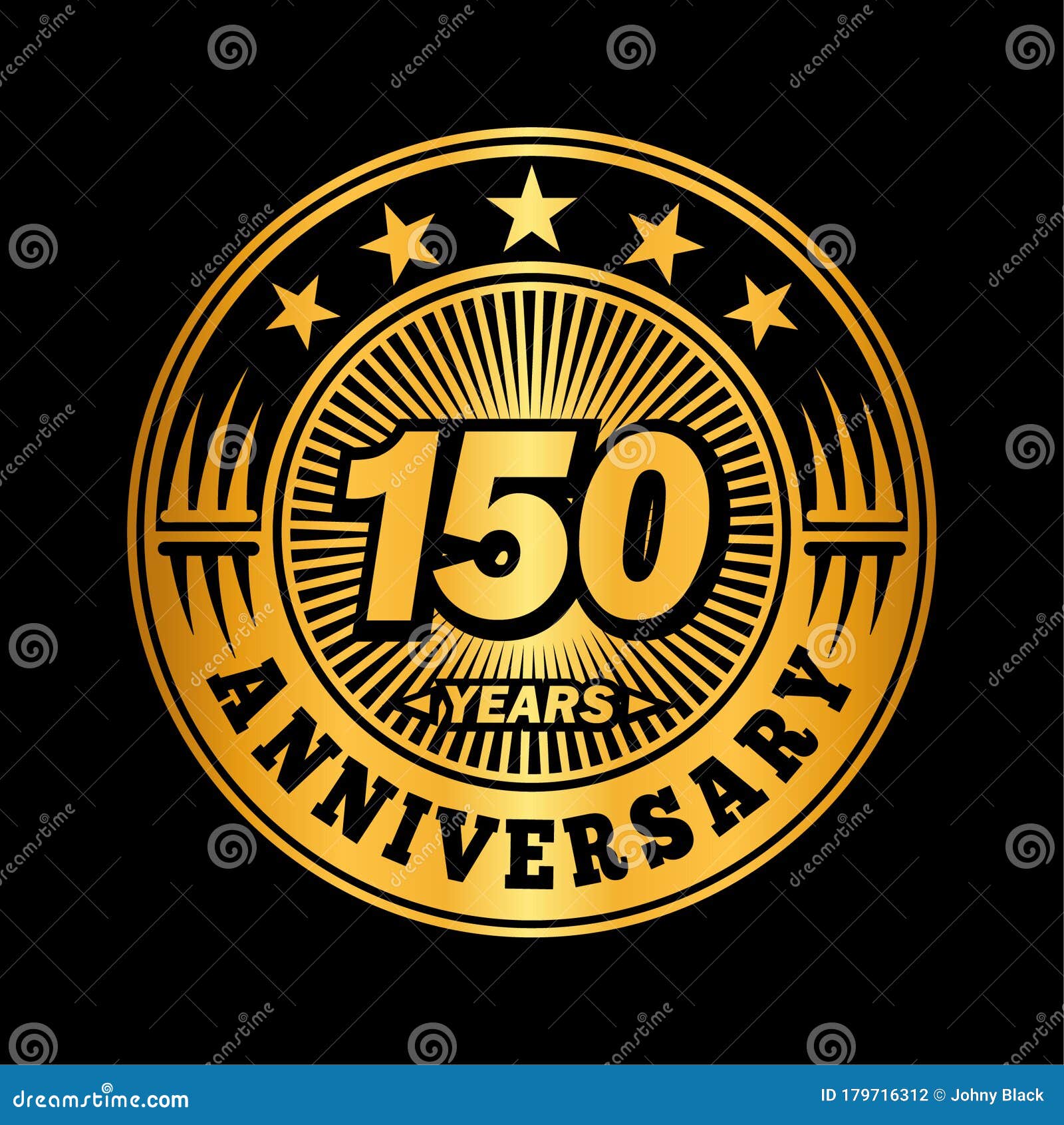 150 Years Anniversary Celebration. 150th Anniversary Logo Design ...