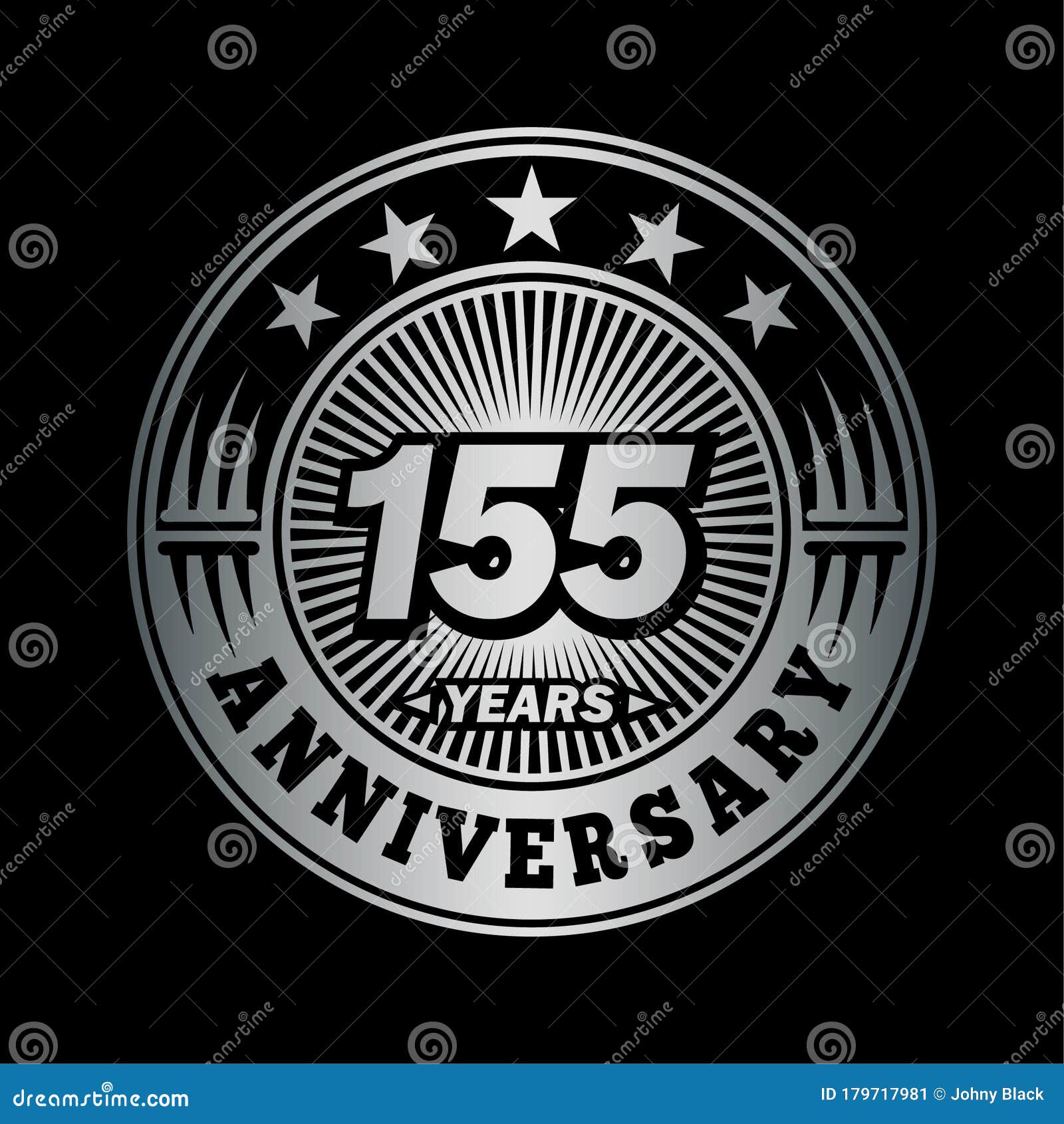 155 Years Anniversary Celebration. 155th Anniversary Logo Design ...